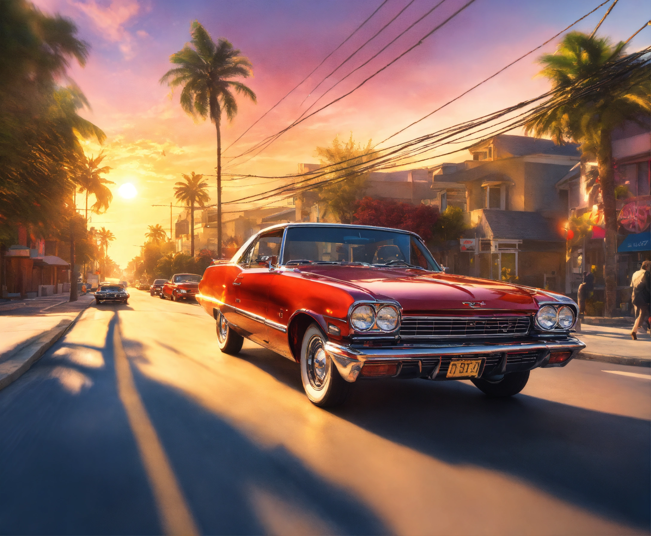 Lexica - Album artwork, 3d, full hd, 4d, cruisin down the avenue sun ...