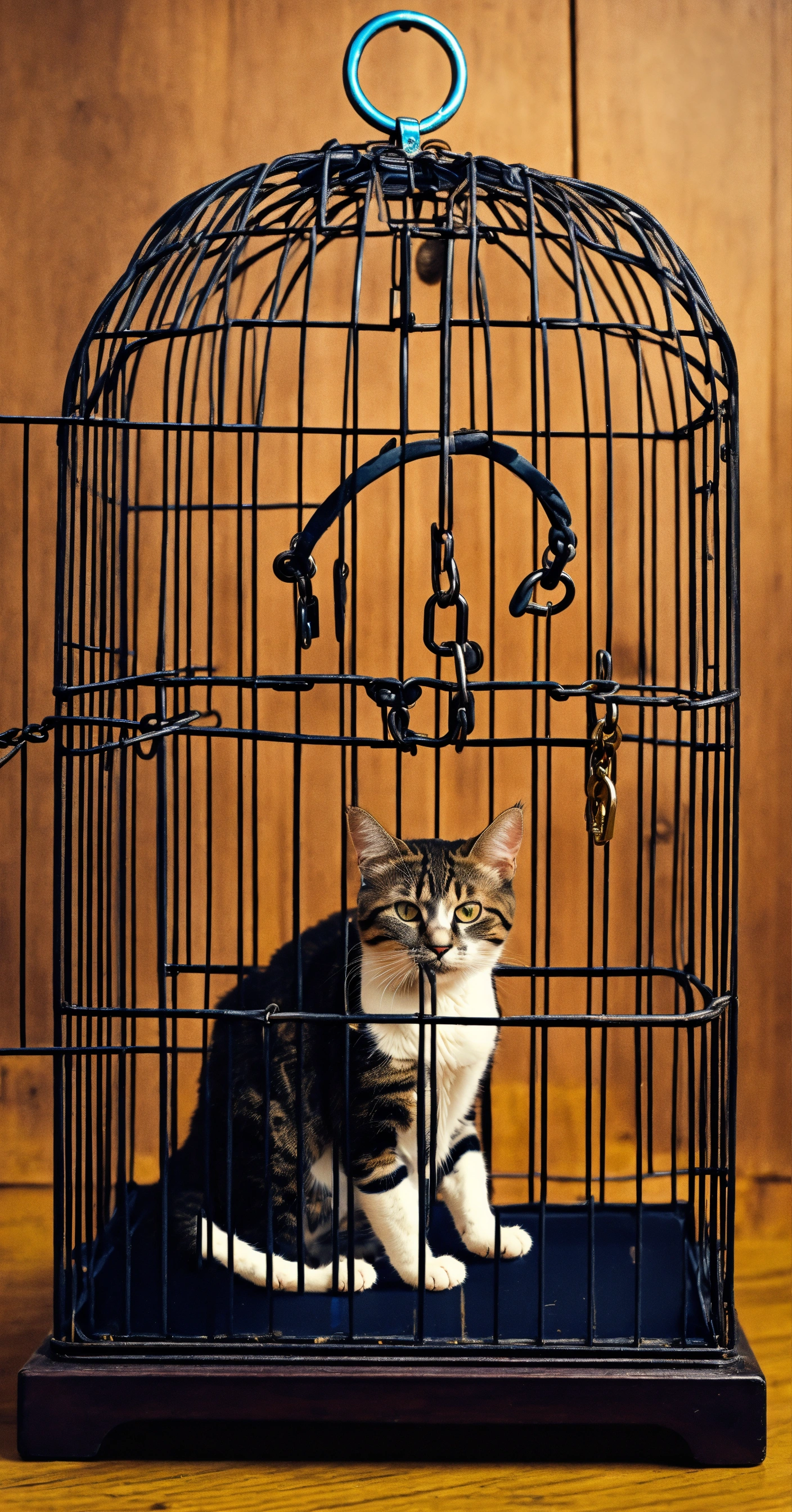 Lexica - Generate a picture of a cat as a daring escape artist ...