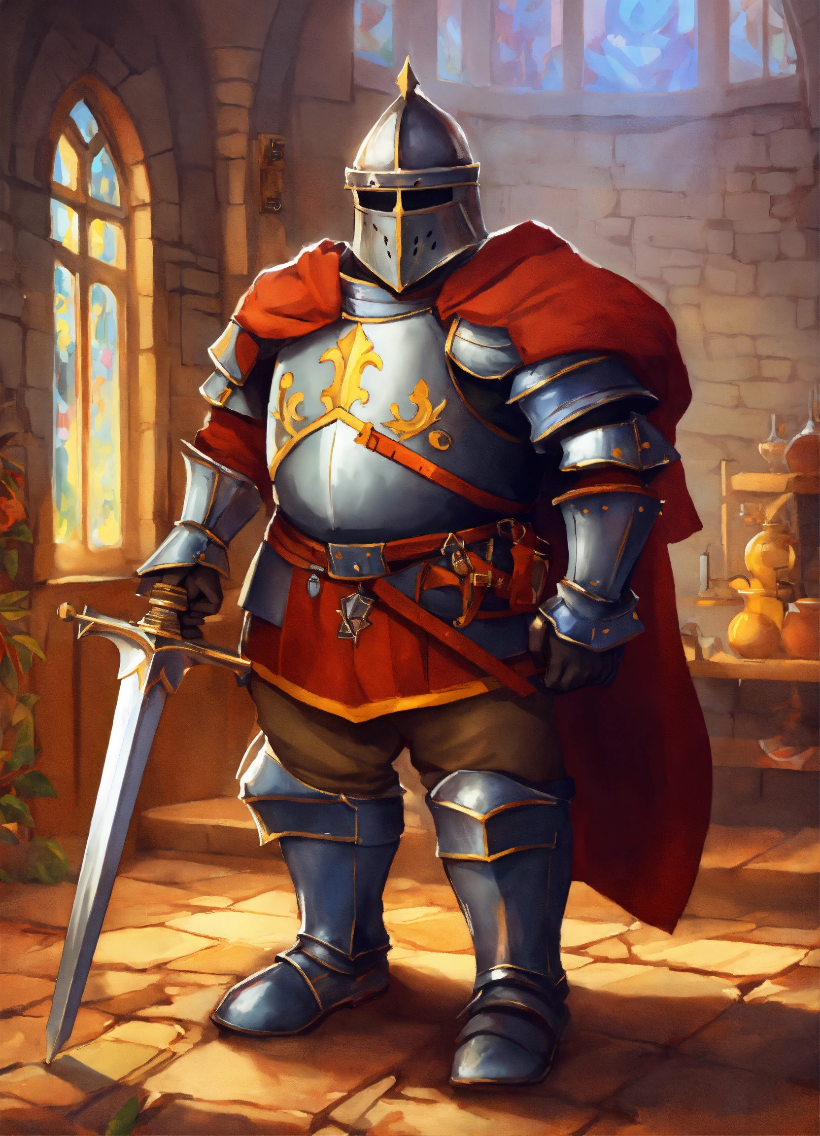 Lexica - Short stocky nerdy knight