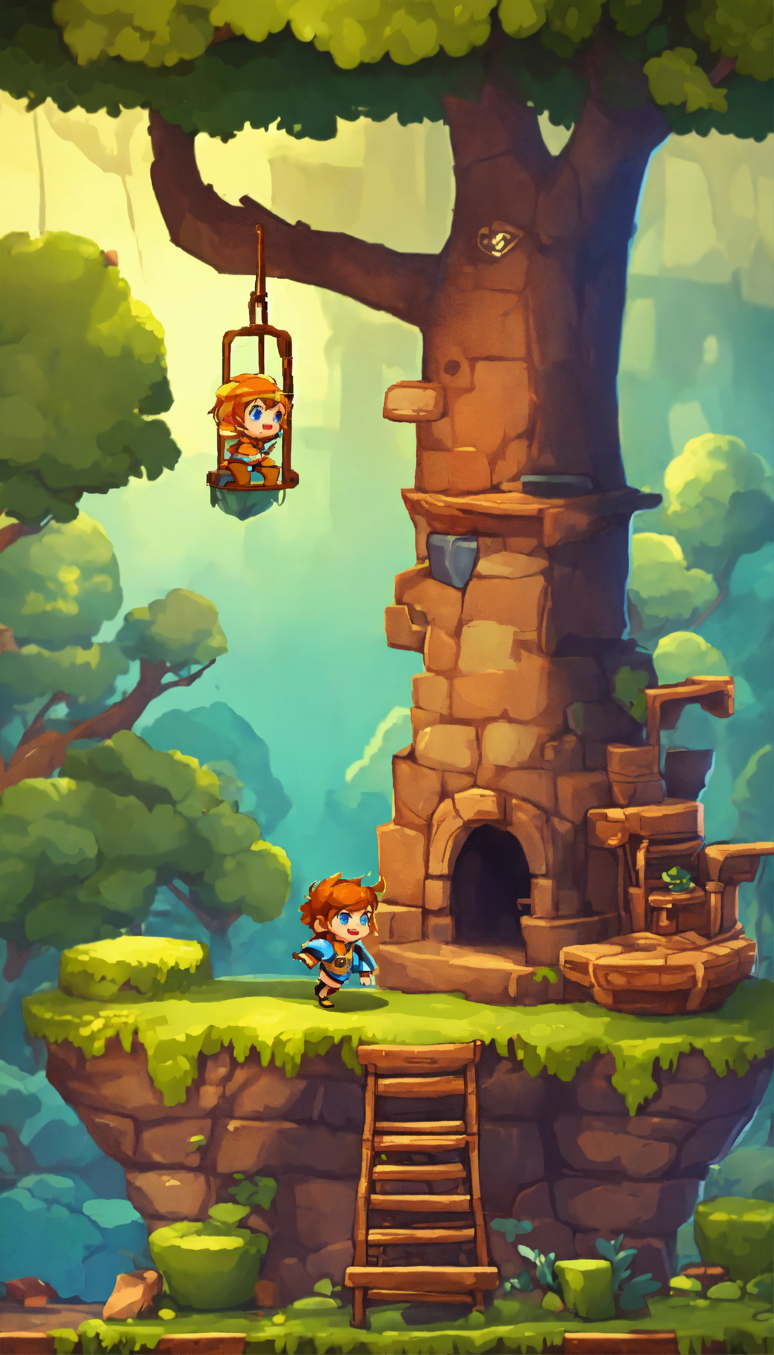 Lexica - 2D cartoon platform game