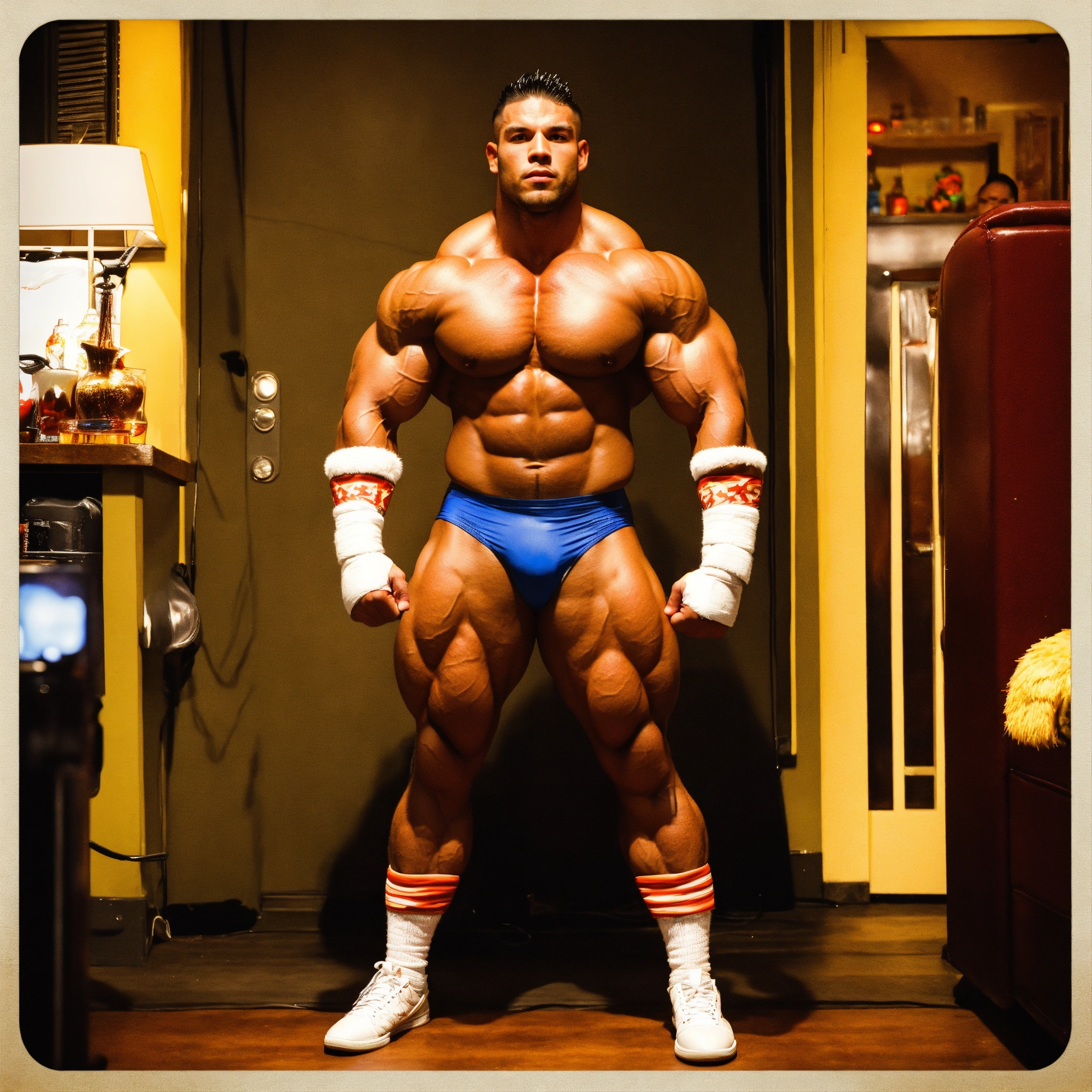 Lexica - 30-year-old man with big muscles, big bodybuilder, body like a wrestler, Ken from ...