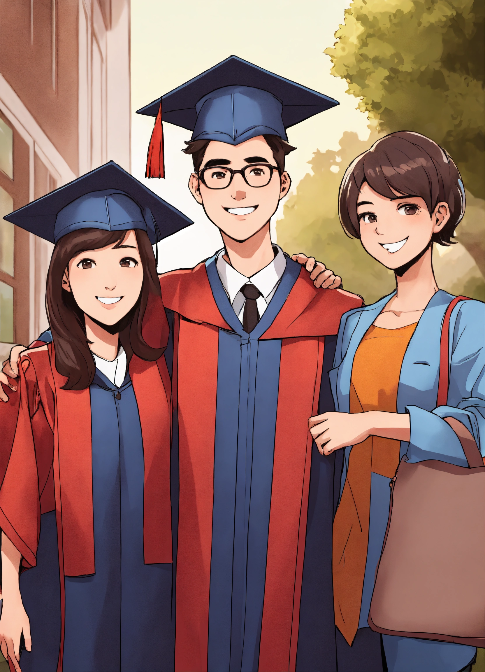 Lexica - Comic a young guy graduating from the University, and taking a ...