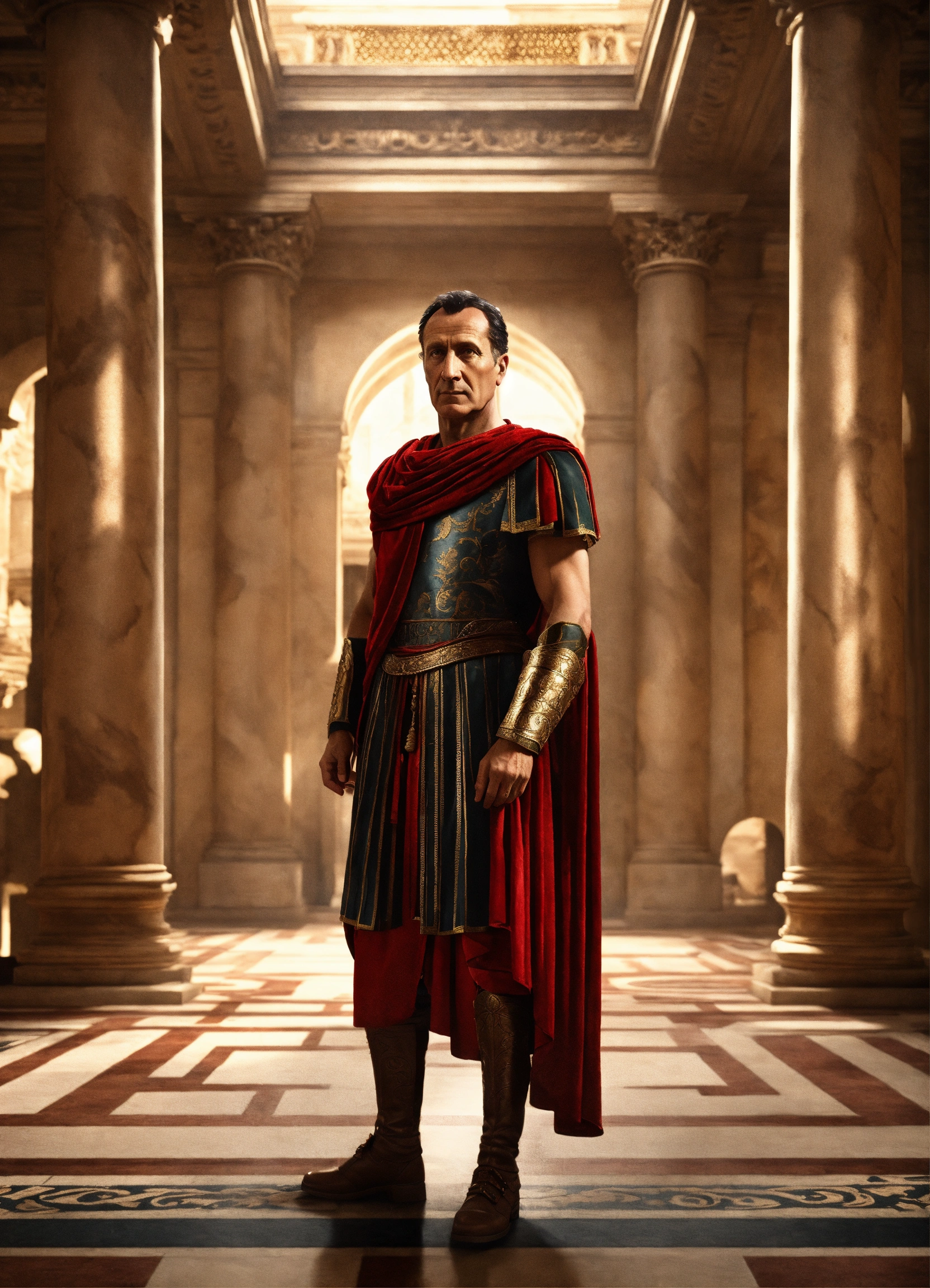 Lexica - Julius Caesar, looking at camera, In a palace, super realistic ...