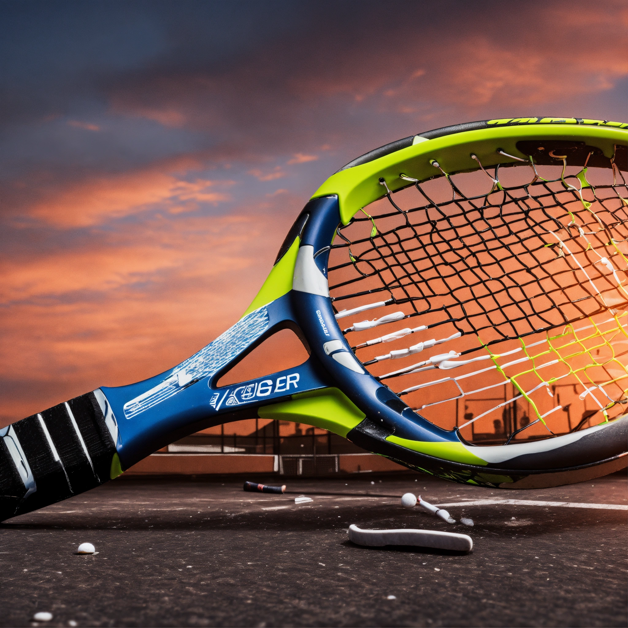 Lexica - Broken futuristic tennis racket