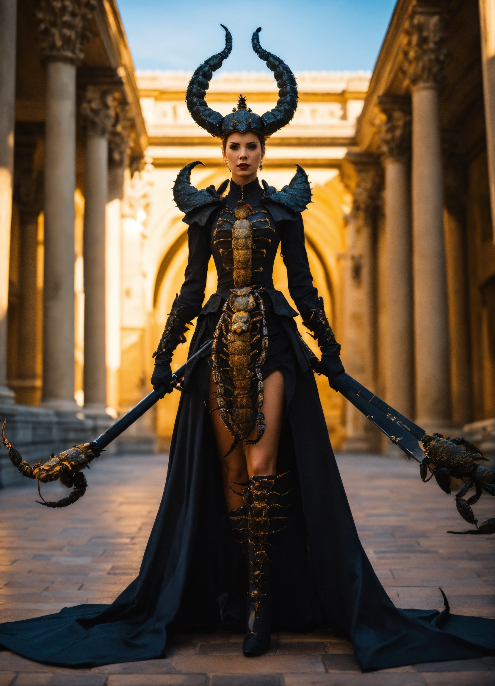 Lexica - Female witch with the head of a scorpion and scorpion arms and ...
