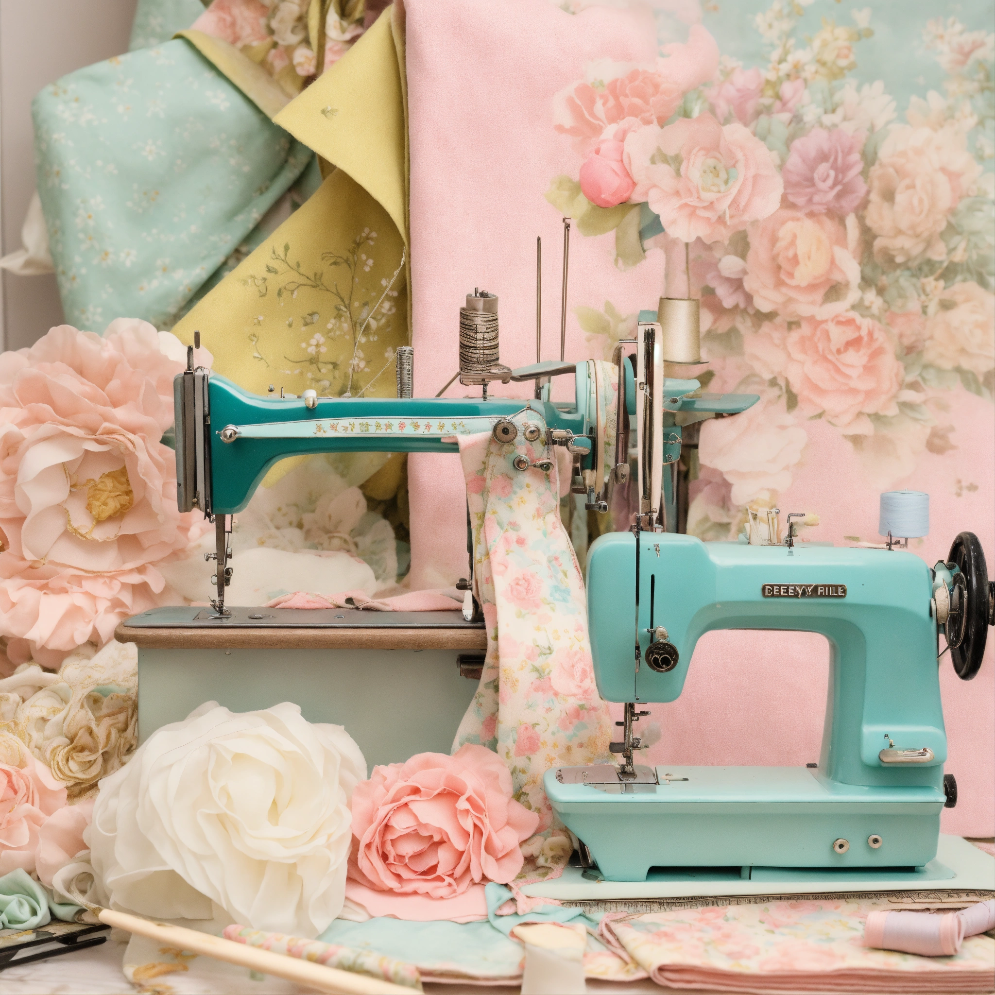 Lexica - Shabby chic dreamy mist pastel junk journals retro sewing ...