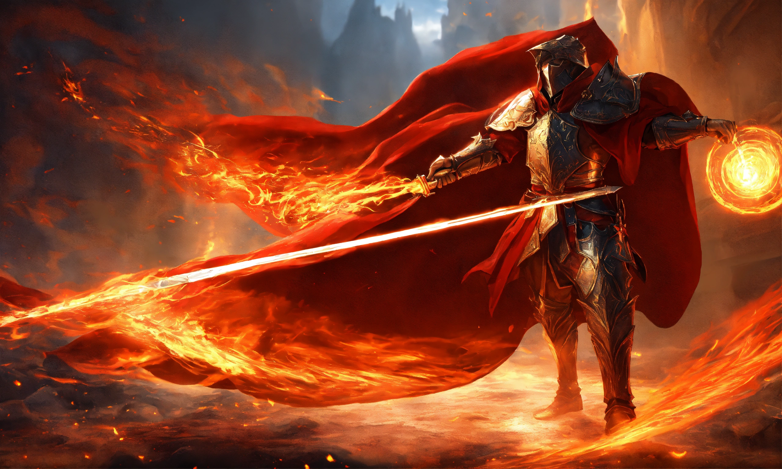 Lexica - Fire shield, shield made of flames, magical shield, magical ...