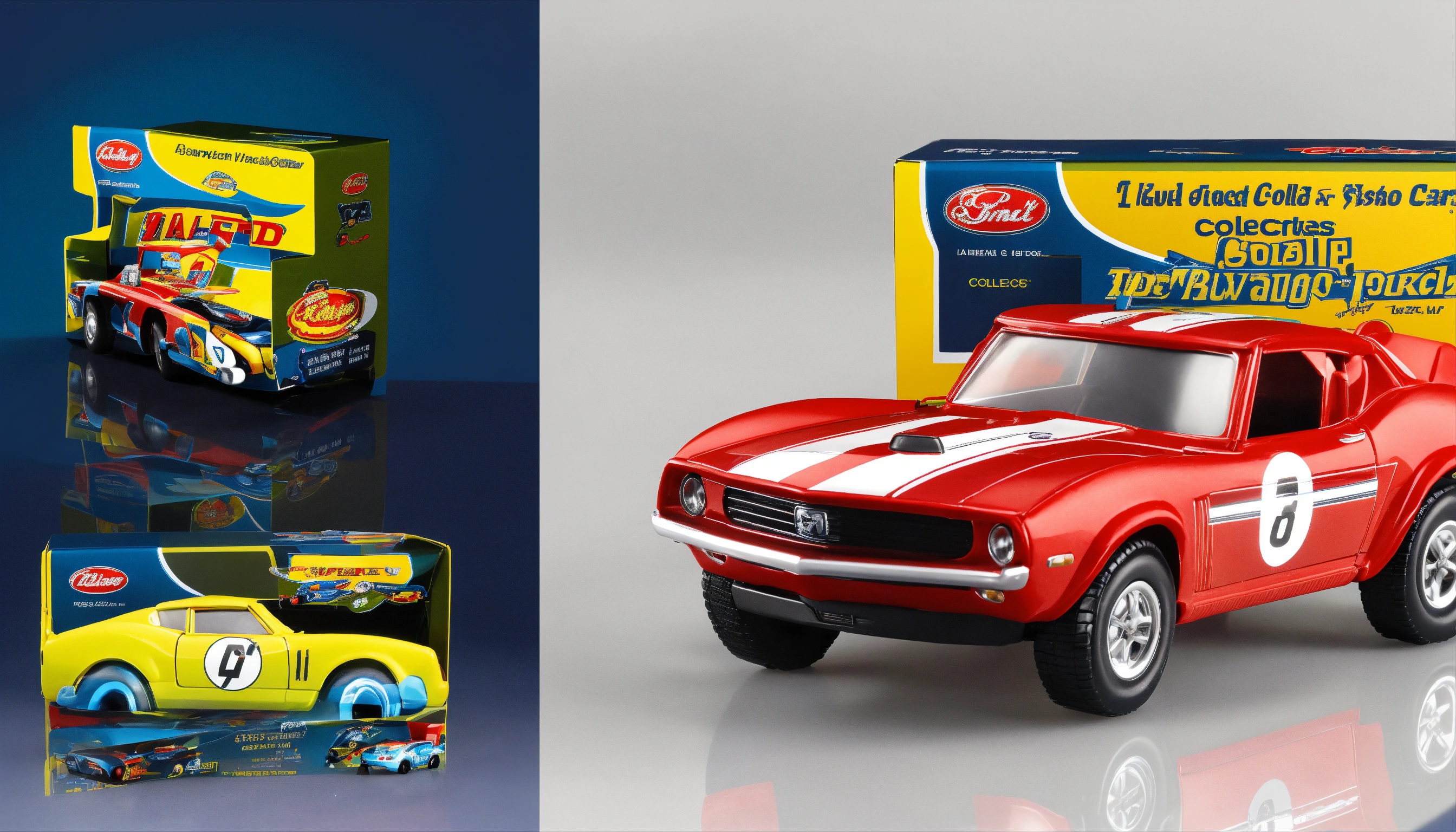 Lexica - Create a logo of a collectable toy car packaging