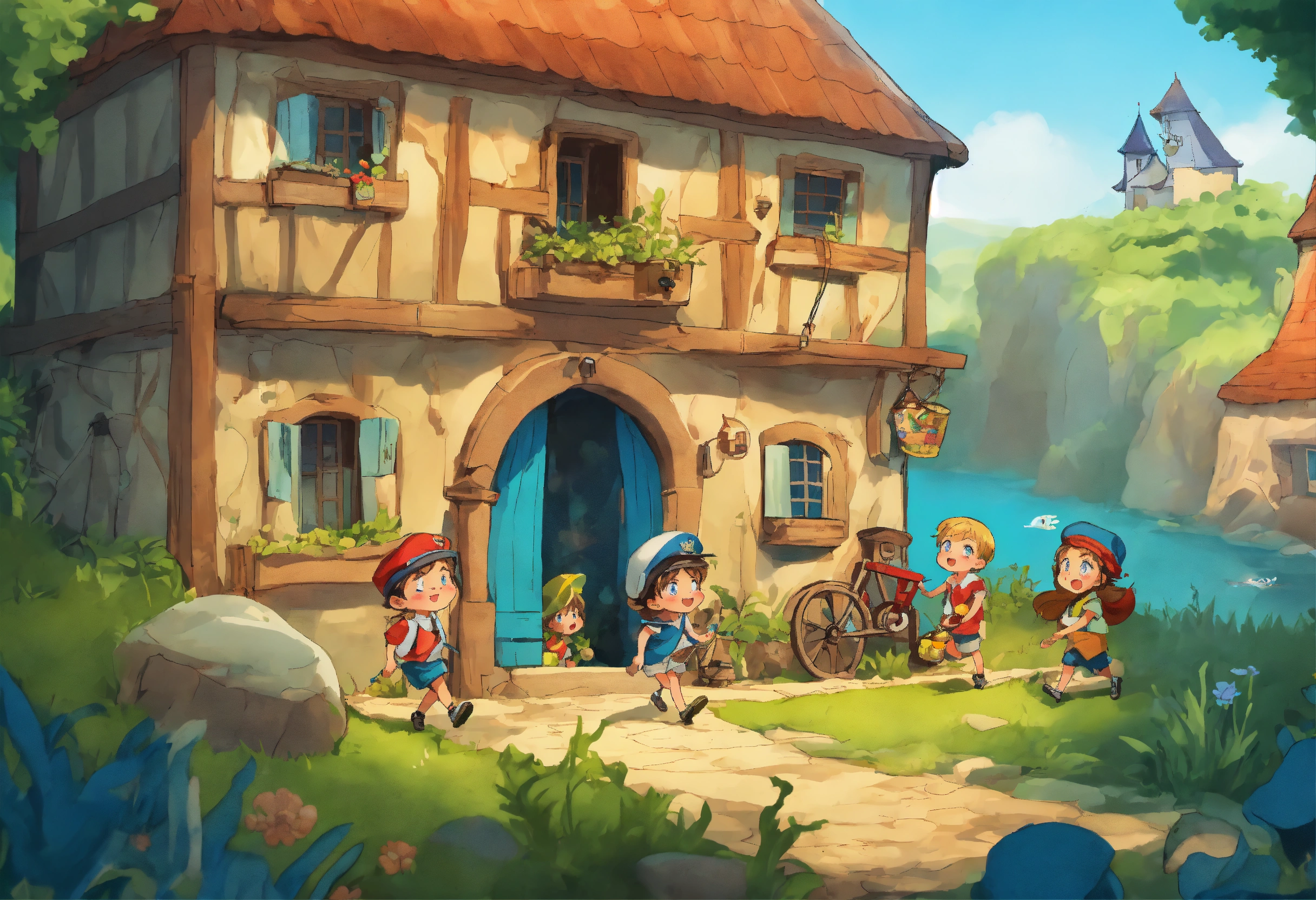 Lexica - 4 enfants sont dans un village sous-marin, partent à découvrir ...