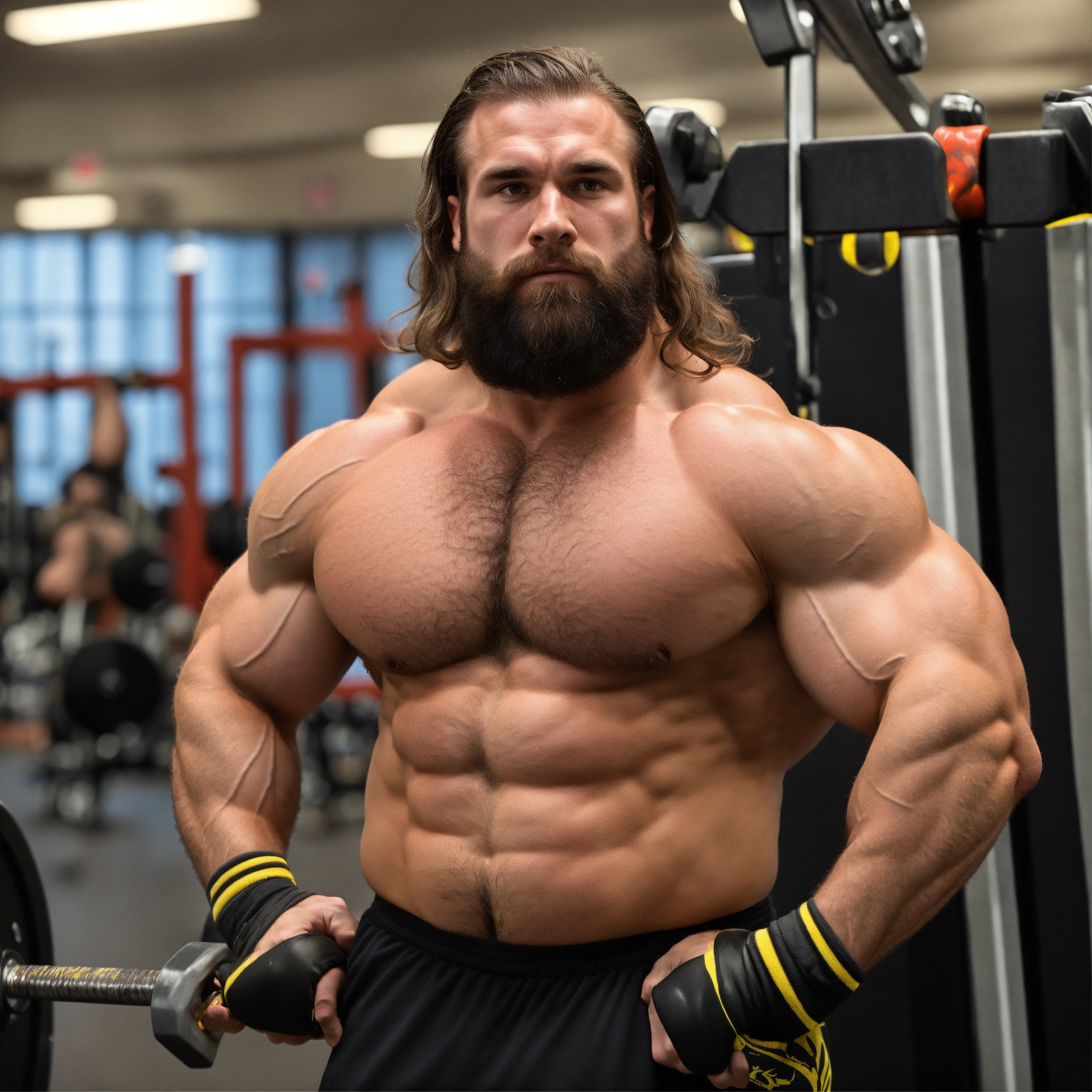 Lexica - 30-year-old hairy Alaskan man with big muscles, big ...