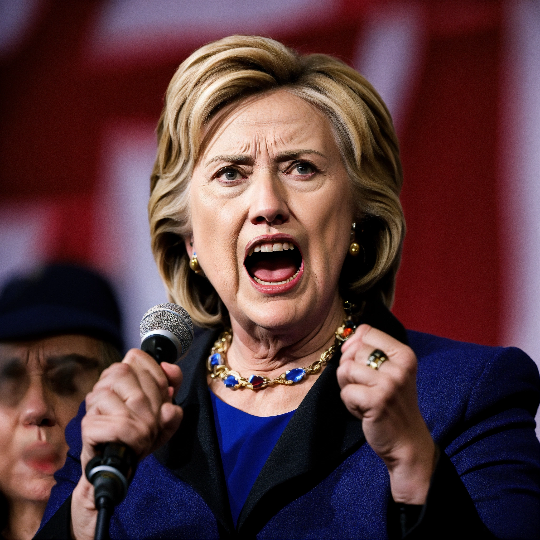 Lexica - Hillary clinton mad angry yelling