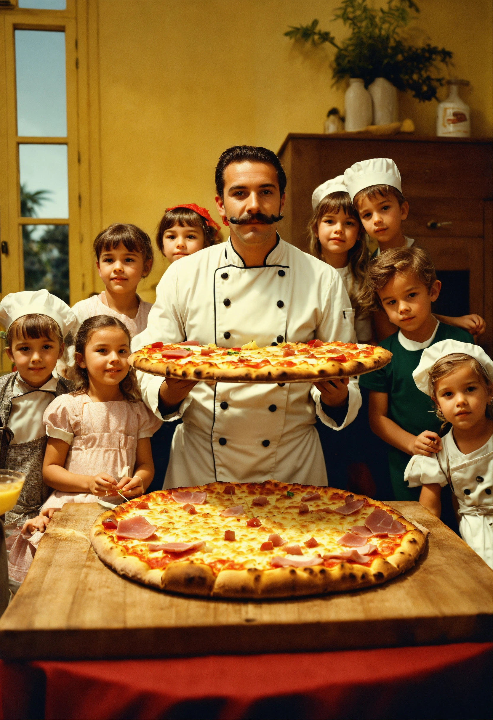 Lexica - A stereotypical Italian chef with a large moustache aged 30 in ...