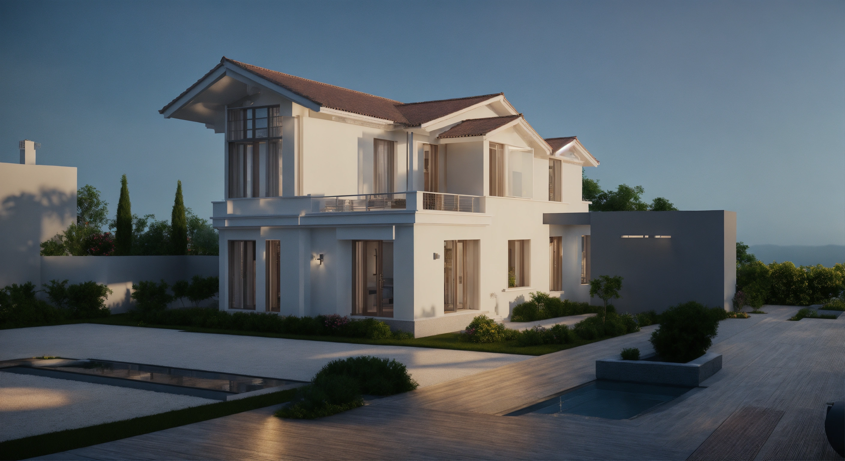 Lexica - Classic house exterior clean look, cinematic photos, ultra ...