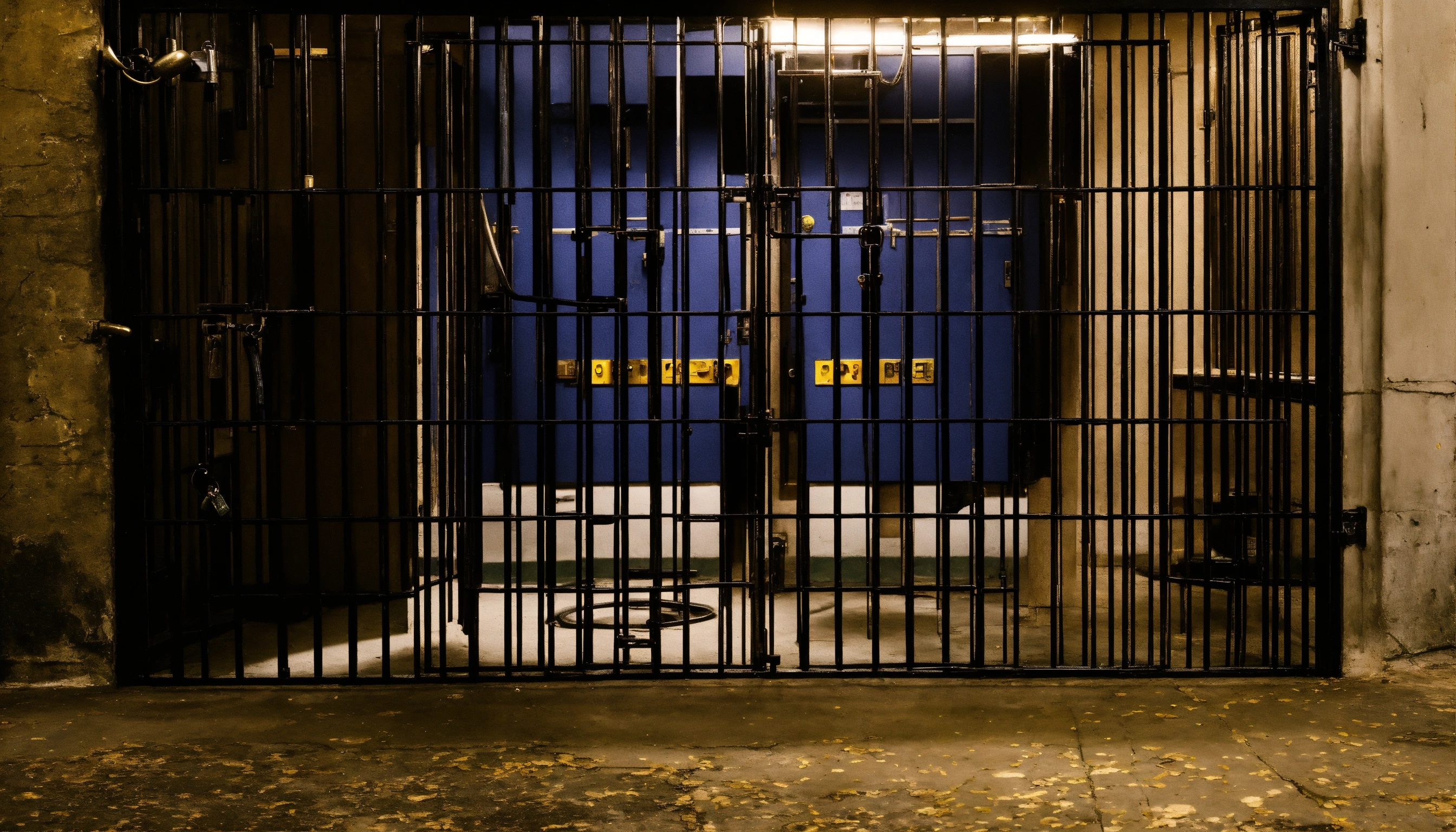 Lexica - Cage, bars on doors and windows, huge padlocks, male guards ...