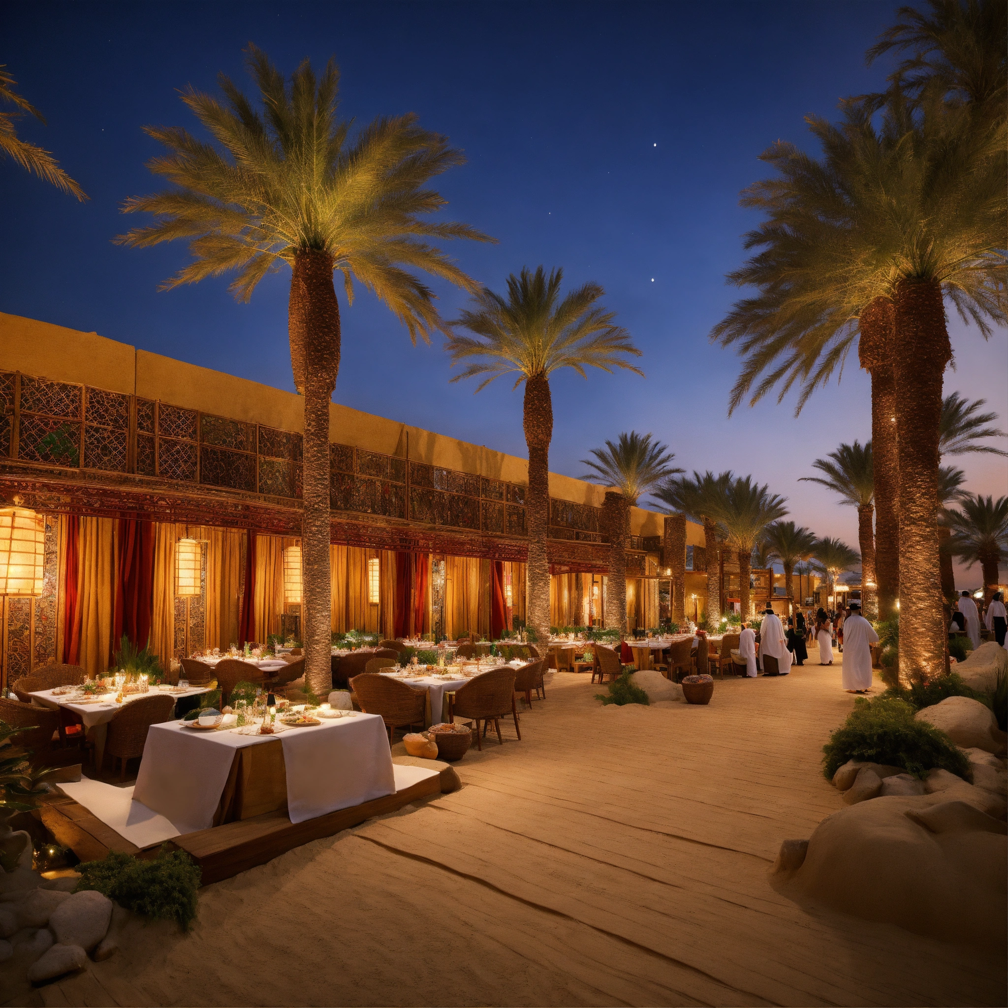 Lexica - Visualize a vibrant scene at the 'Taste of Bahrain' Food ...