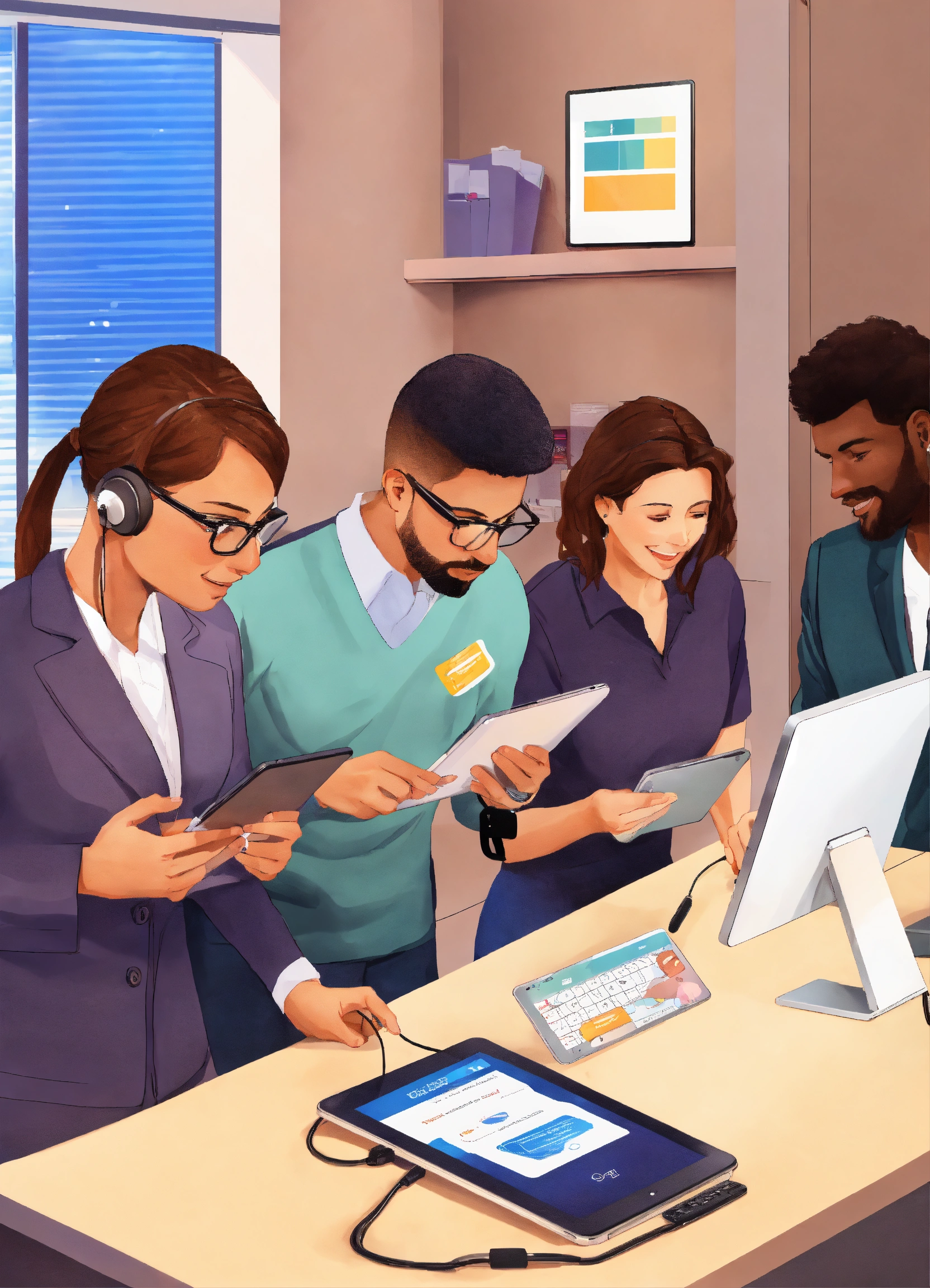 Lexica - CREATE A TABLE FOR DIGITAL CARE CHANNELS IN THE OFFICE, WHERE ...