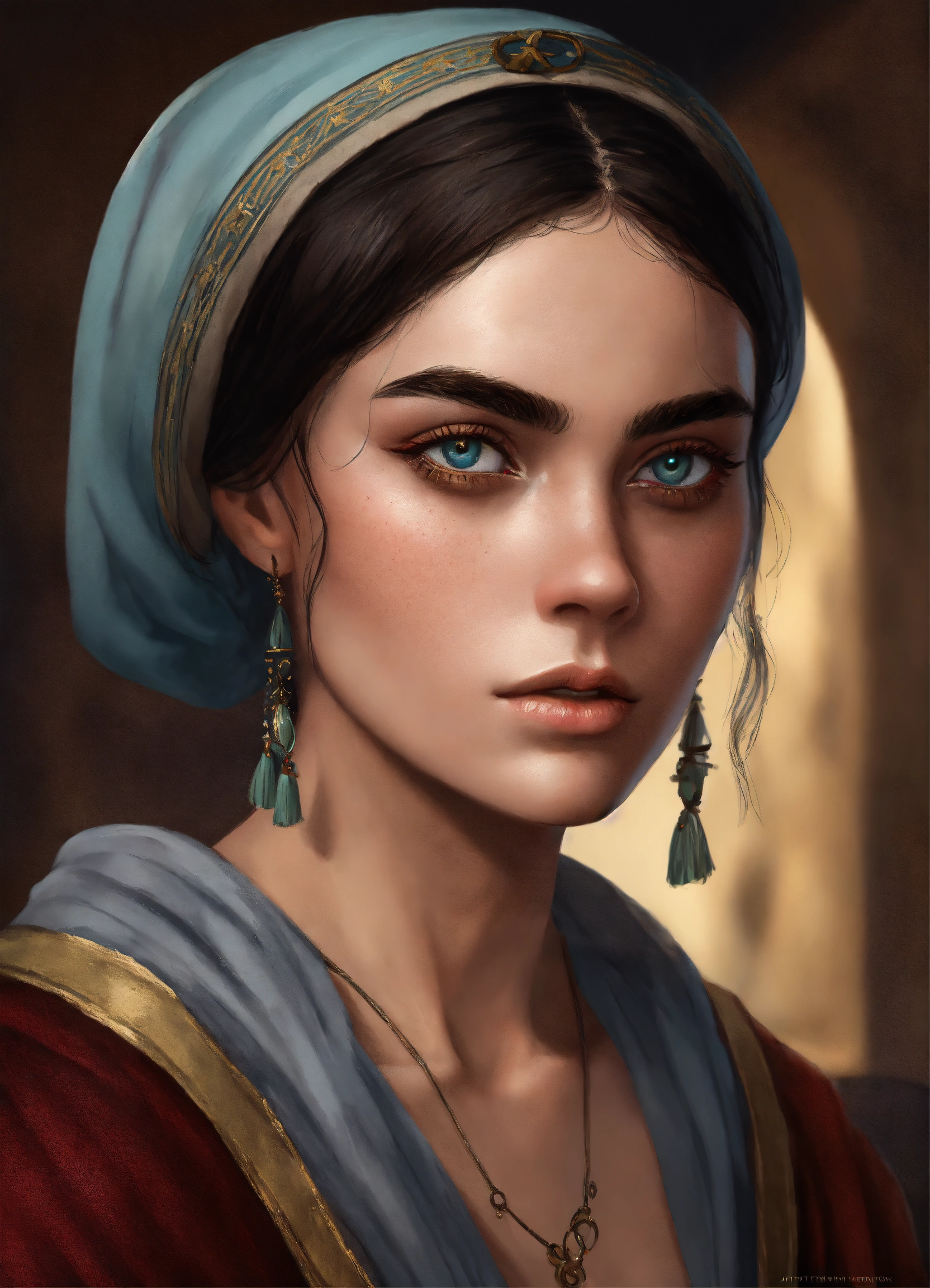 Lexica - Portrait of Cara Delevigne, medieval peasant woman, medieval ...