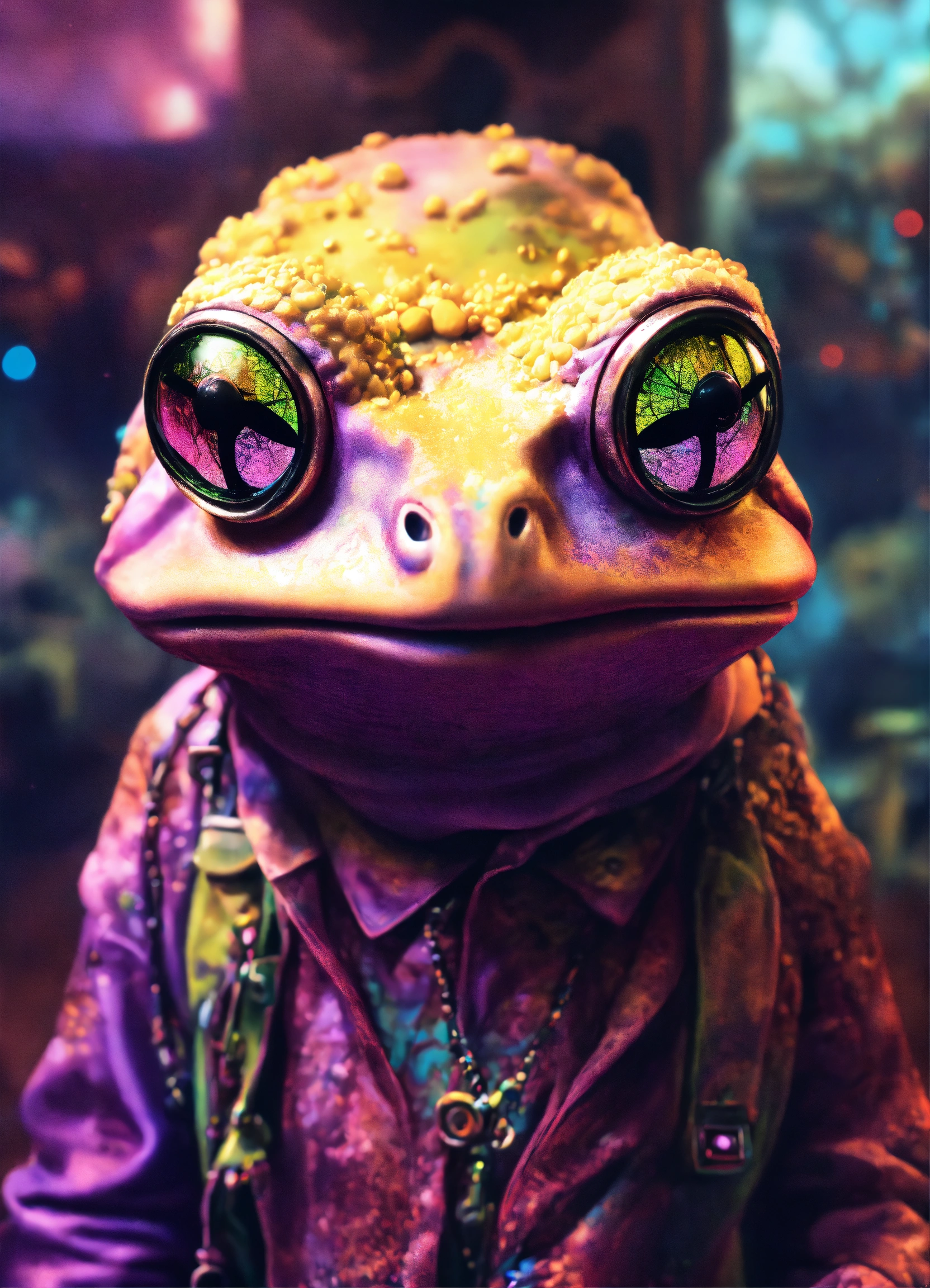 Lexica - I’m Photorealistic pastel Ghost hippie Toad in A gothic grunge ...