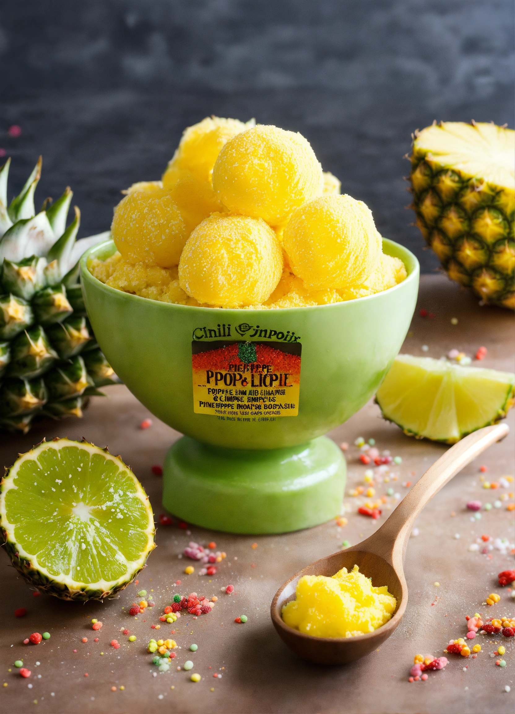 Lexica - Pineapple and Chili-Lime Pop Rocks Sorbet Ingredients ...