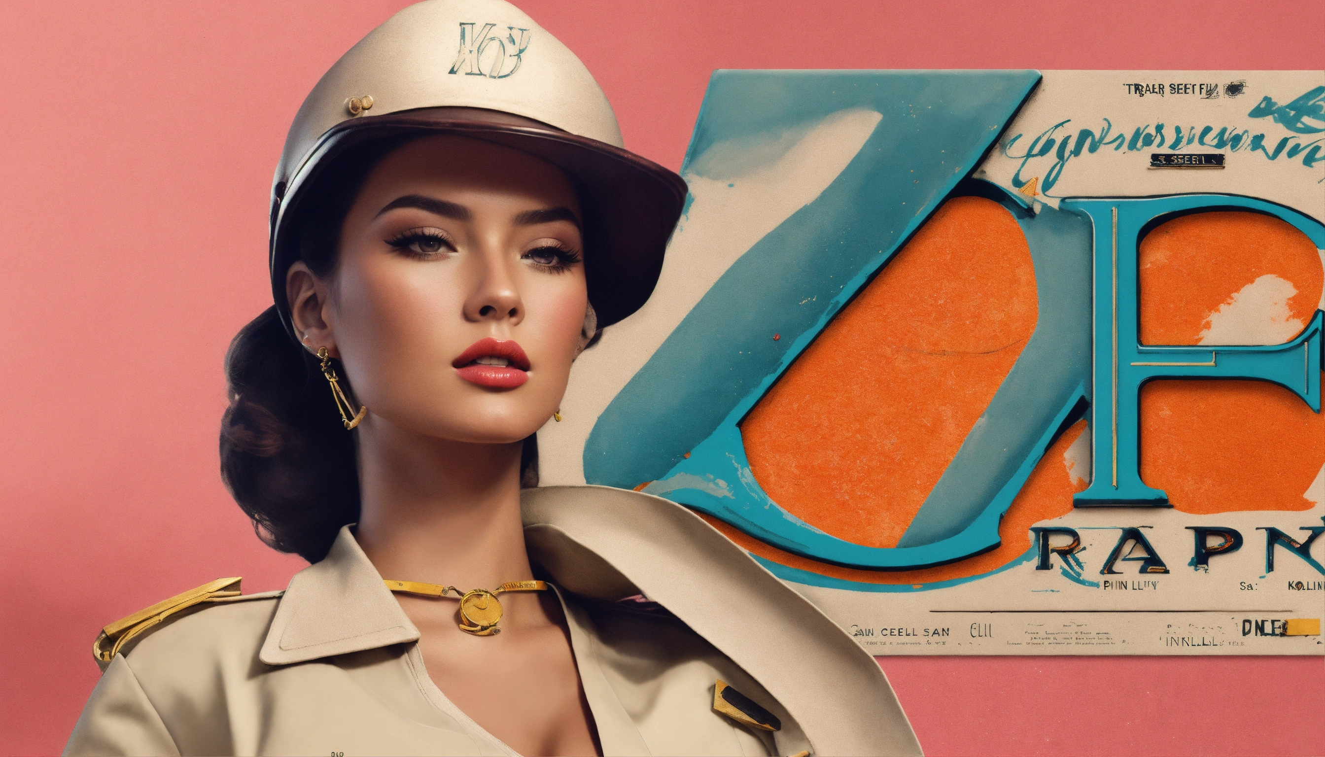 Lexica - Pinups model, UAP, ((collage of letters)), future|Nostalgic ...