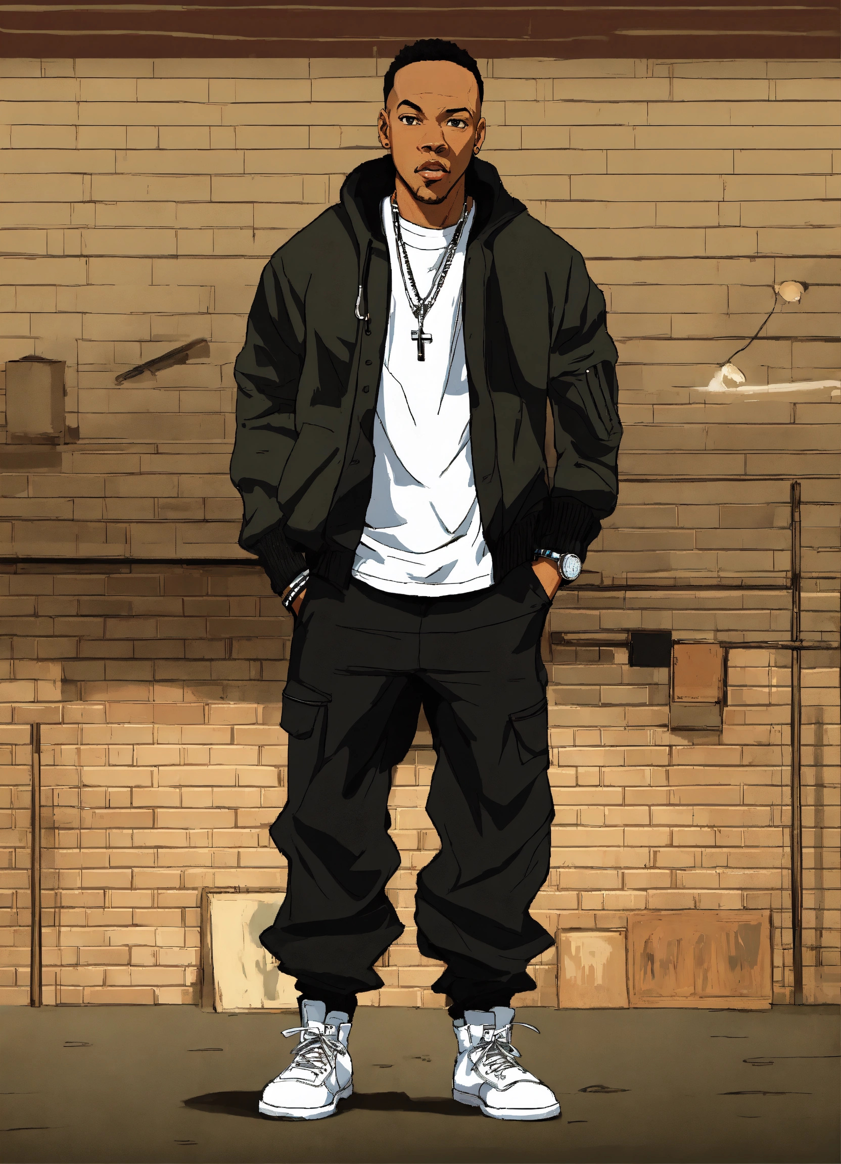 Lexica - Hip hop art style dr dre boondocks full body