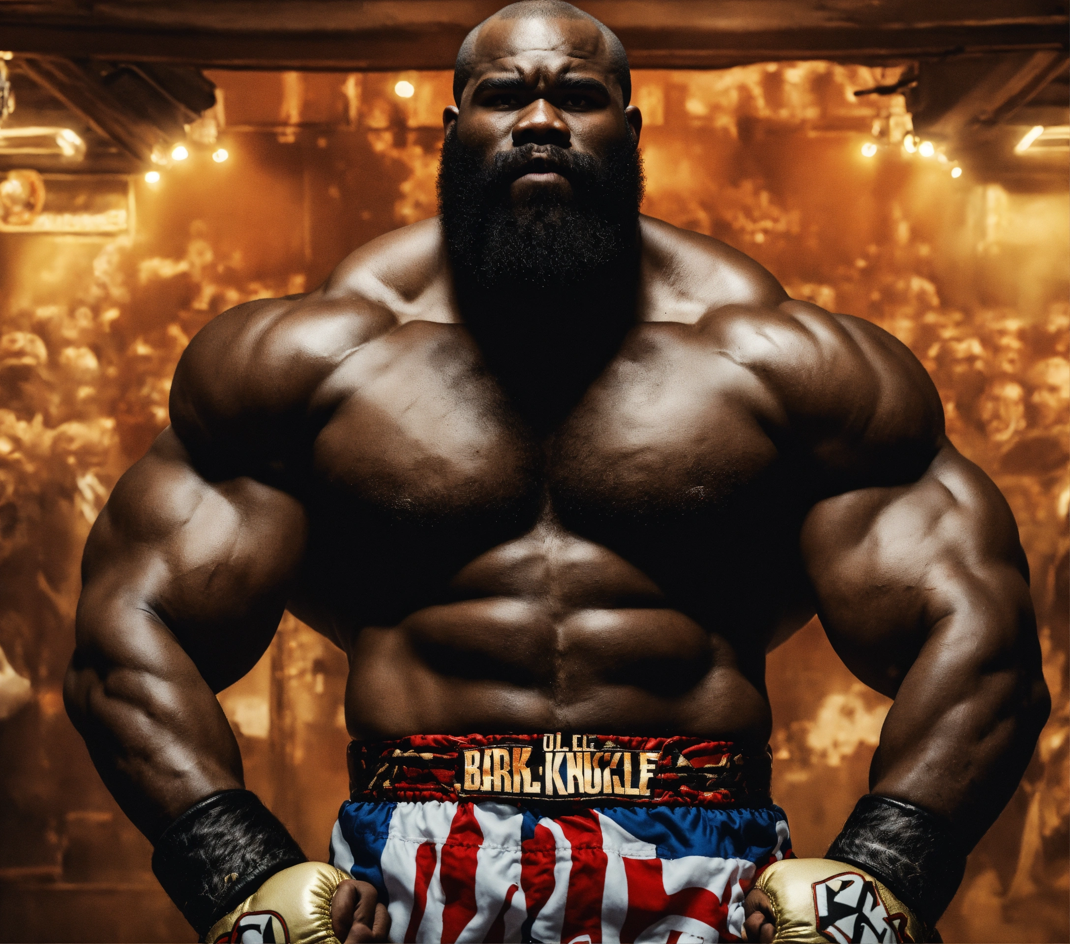 Lexica - Full view kimbo slice, bare knuckle alley brawler