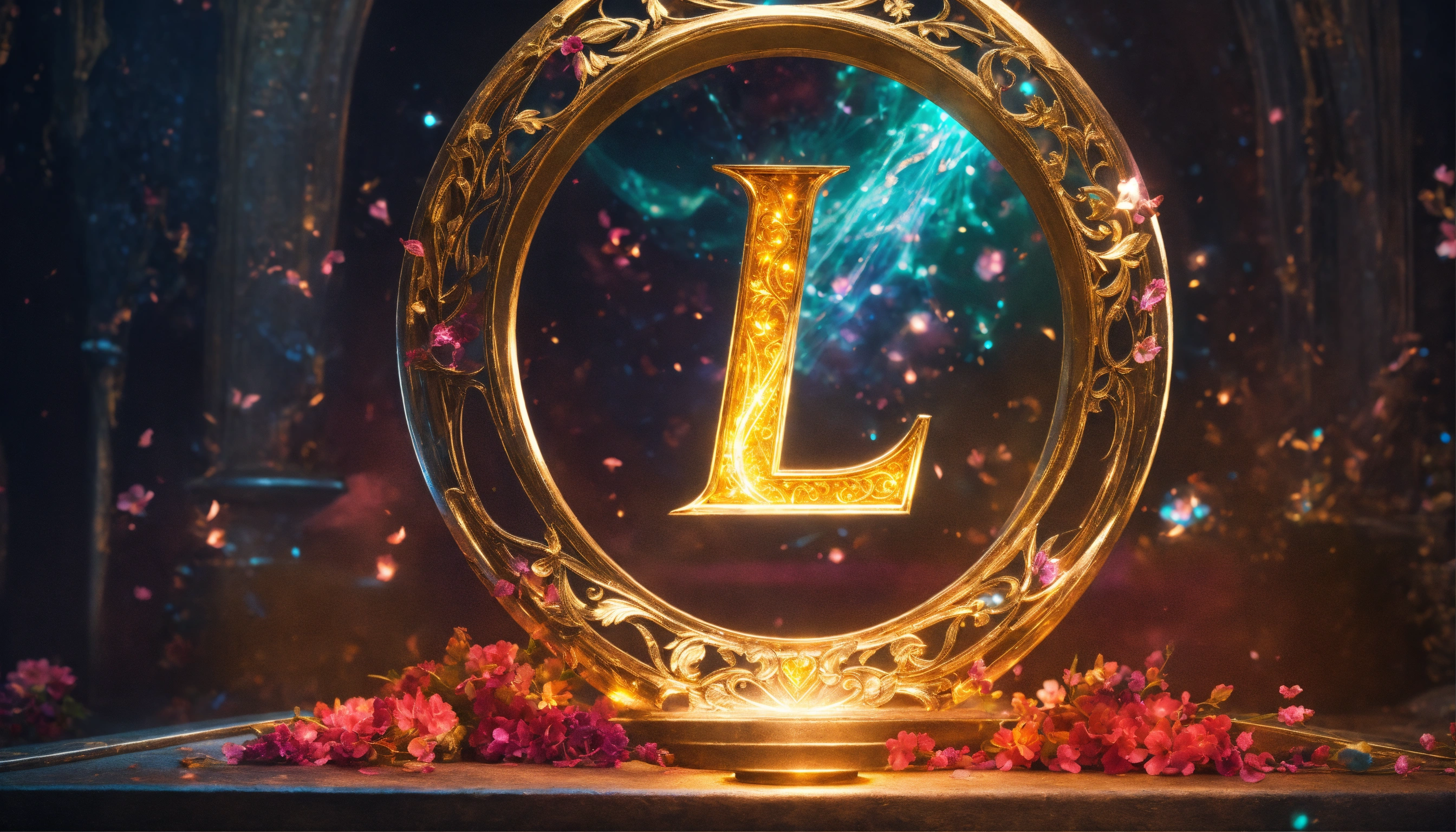 Lexica - Vibrant powerful magic surrounding a silvery Legends logo ...