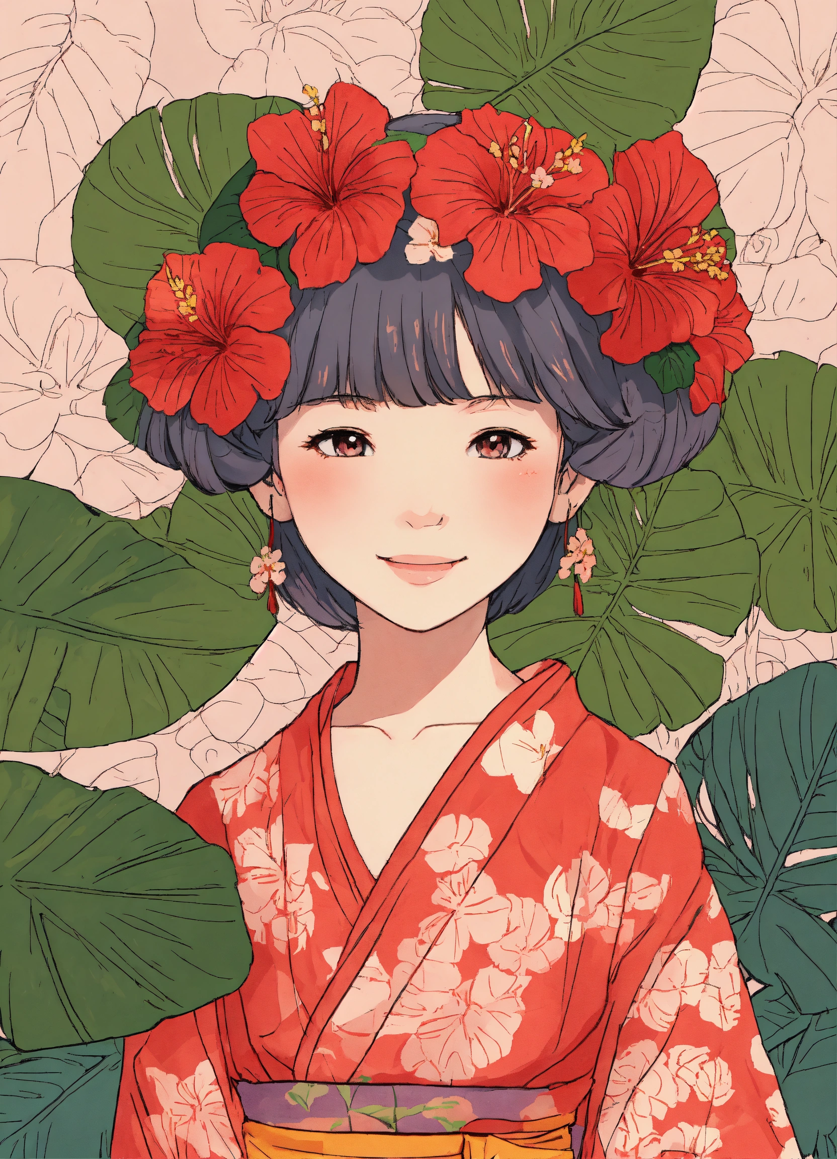 Lexica - Line drawing. Cute Japanese cute cartoon for kids illustration ...