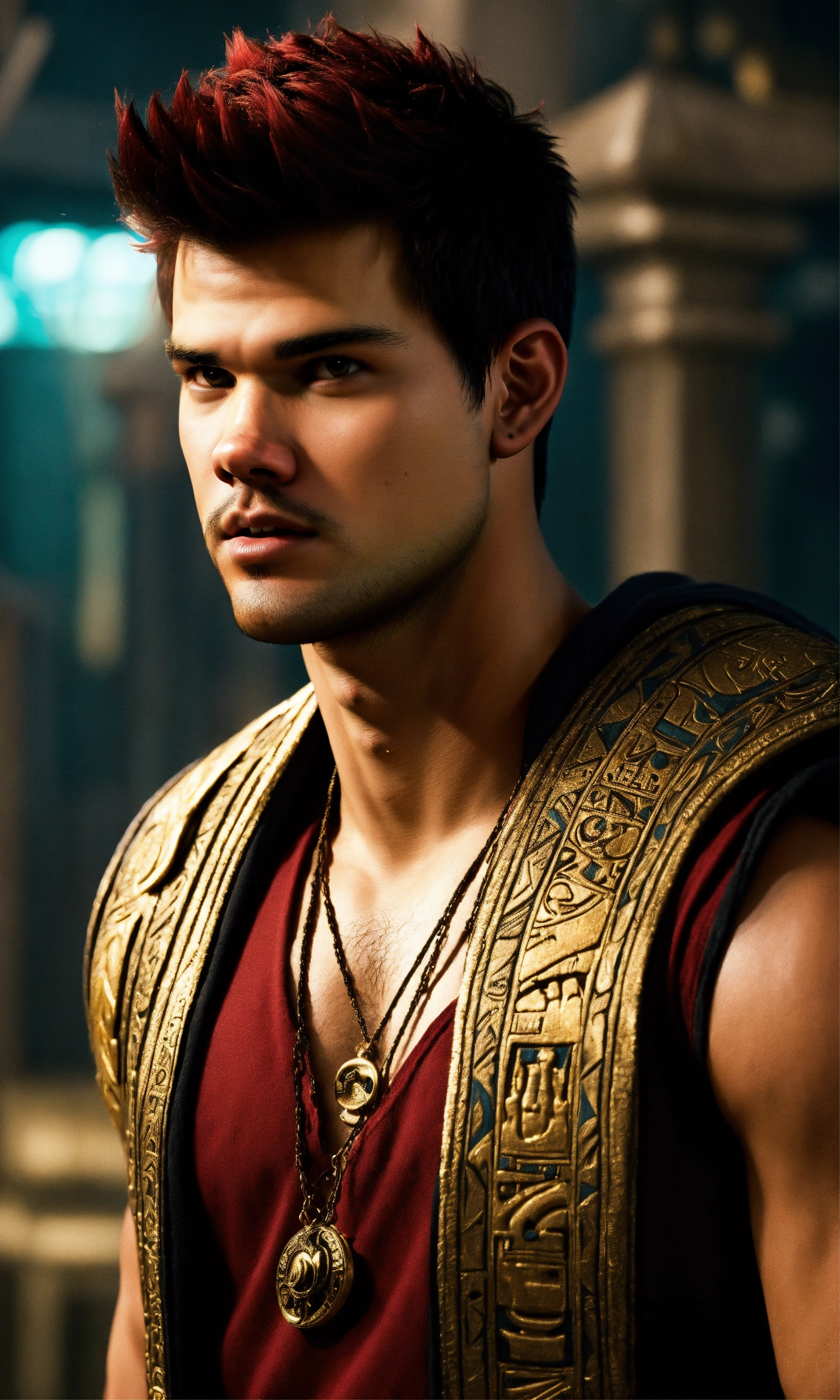 Lexica - Taylor Lautner like Osiris Egyptian god ultra realistic like a ...
