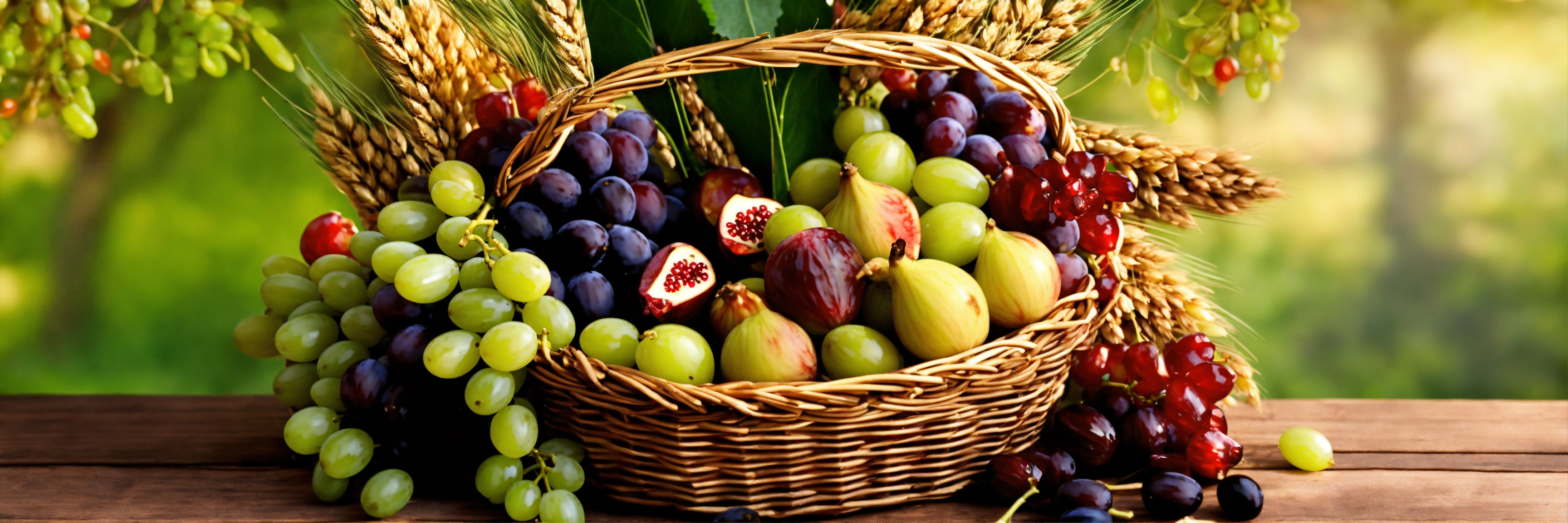 Lexica - A beautiful basket inside Grapes, dates, olives, beautiful ...