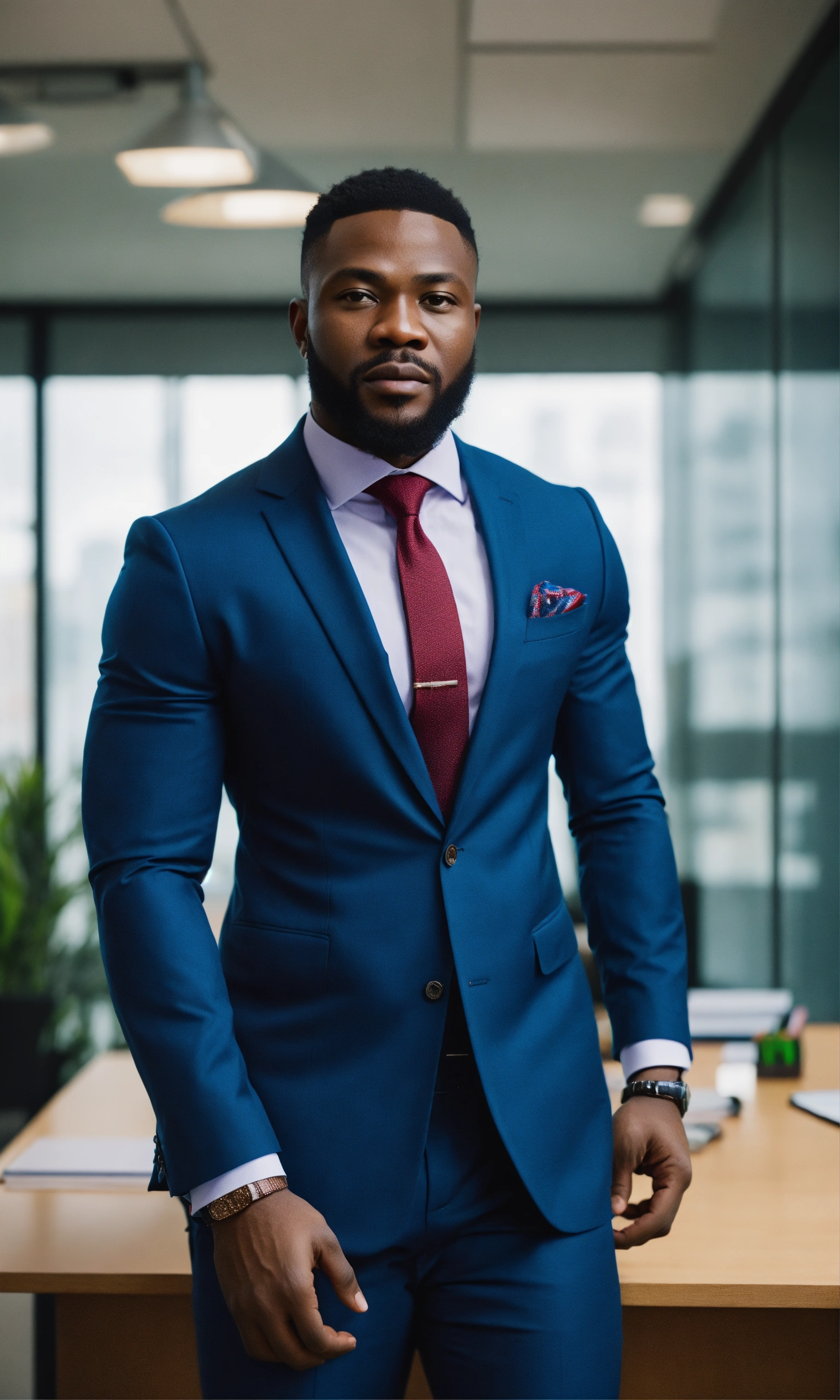 Lexica - Clean cut Igbo Nigerian handsome man at his corporate office ...