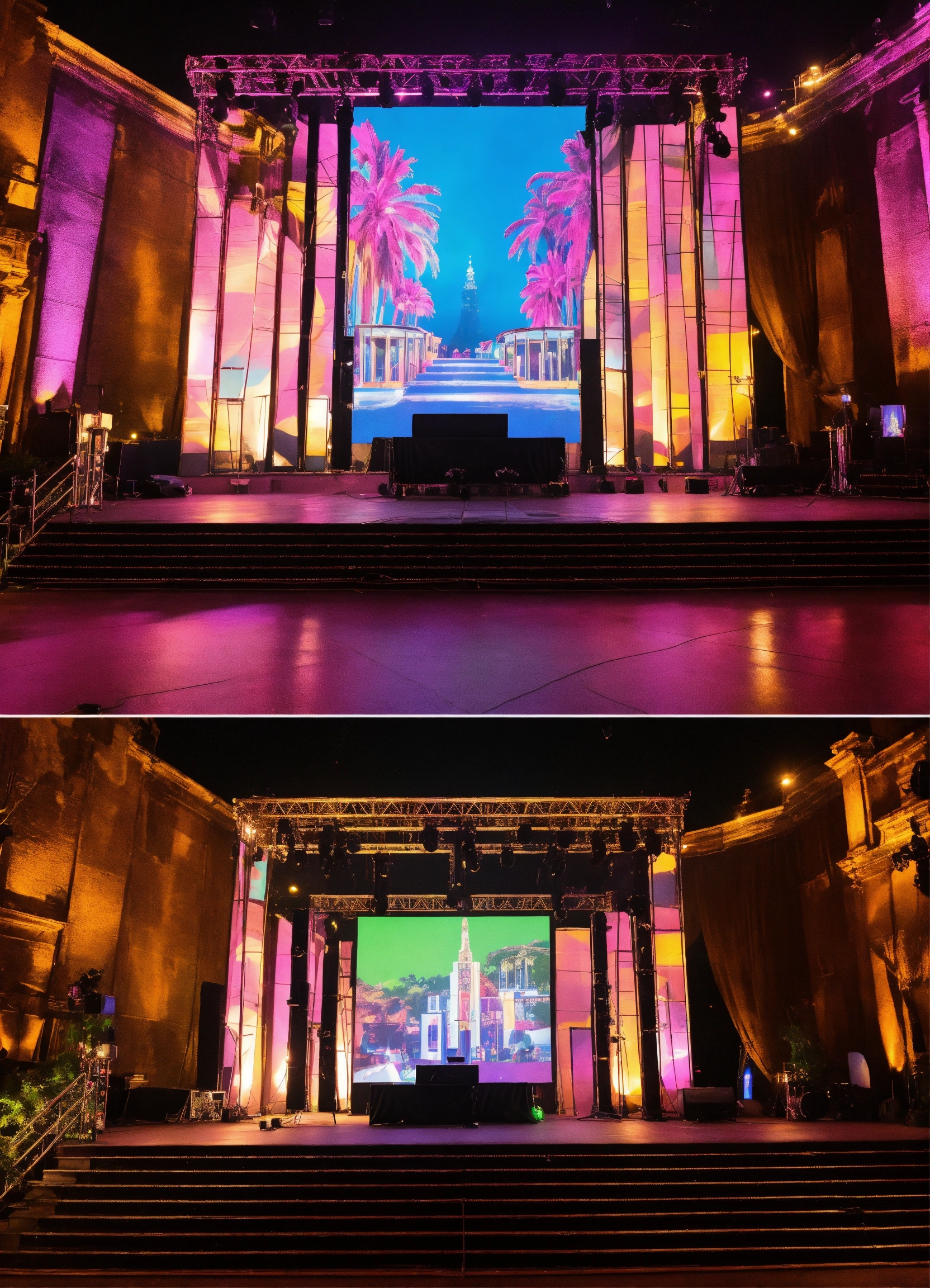 Lexica - Design a medium size outdoor stage for an awards ceremony ...