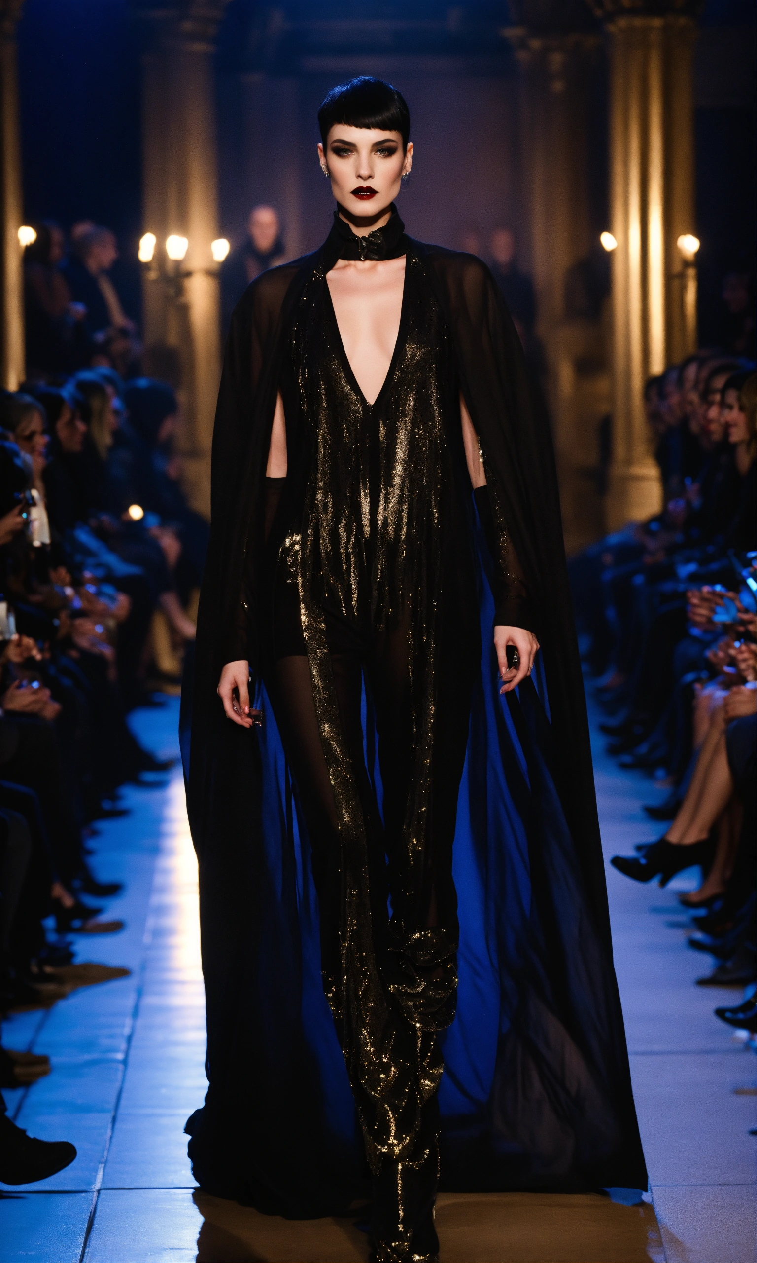 Lexica - Lothlorien androgynous royal vampire walking runway during ...