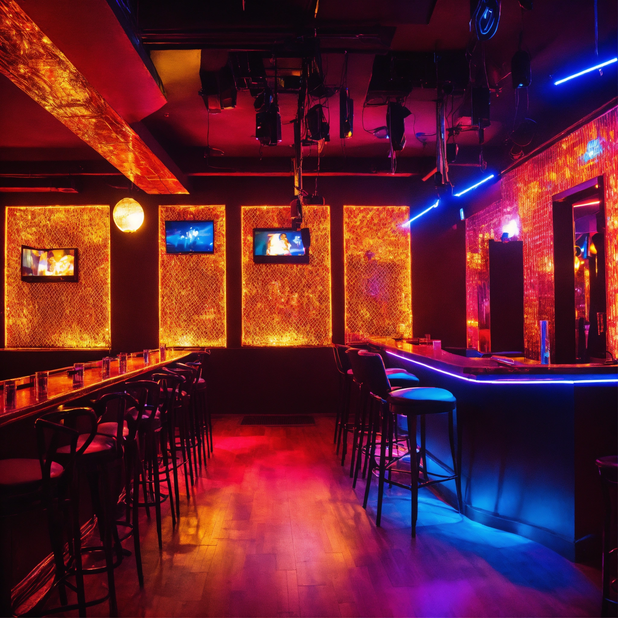 Lexica - Latin urban night club black owl and bright lights and latin touch