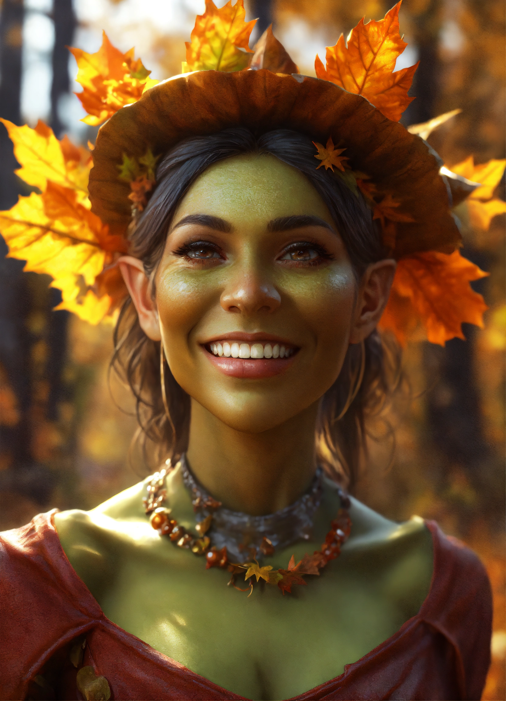 Lexica - Photorealistic goblin woman, cheeky, beautiful, fantasy, bold ...