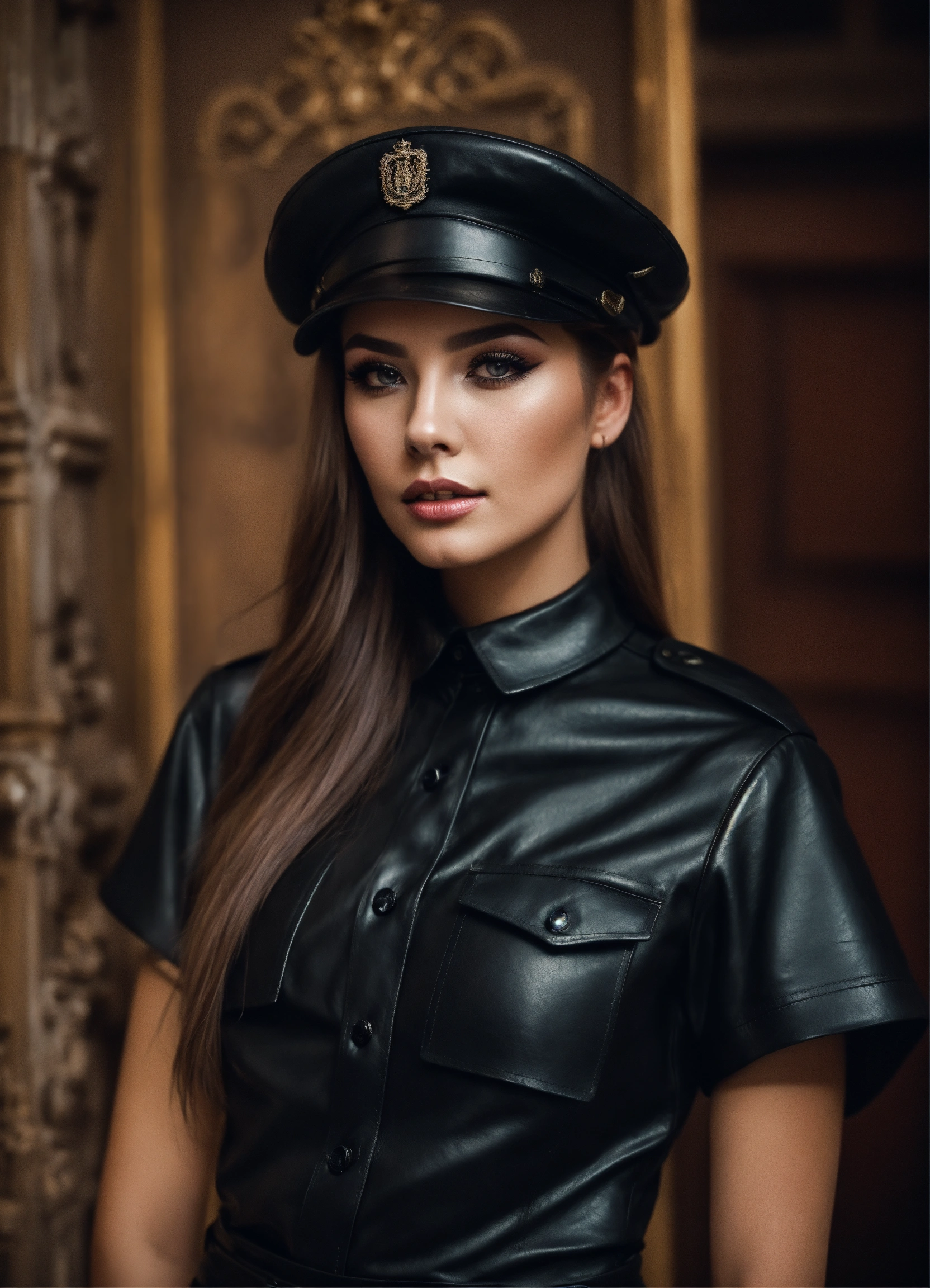 Lexica - Brightly light portrait, stunning european woman model, smoky ...