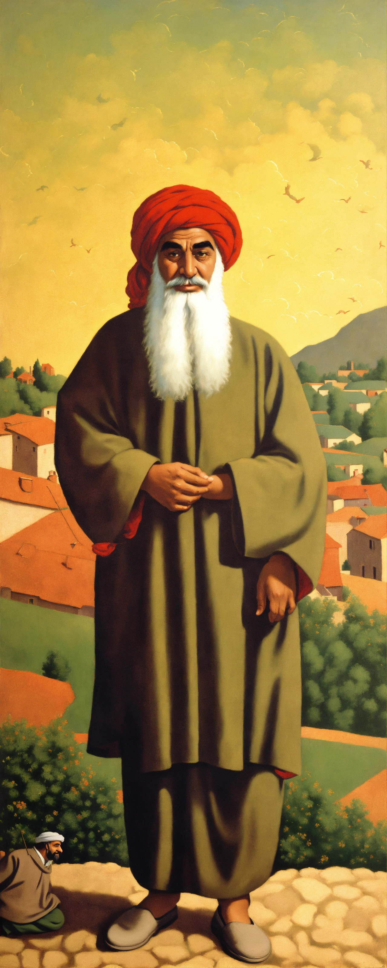 Lexica - Comedy cartoonish character Mullah Nasruddin with his funny ...