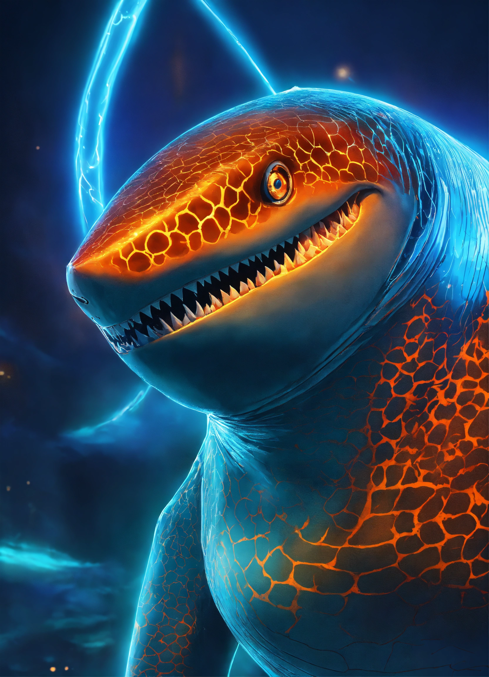 Lexica - Picture this shark, a true force of nature, as they command ...