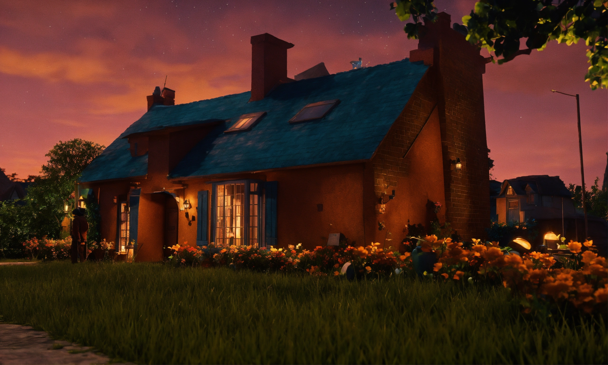 Lexica - CGI. 3D pixar house exterior. 1980's. less saturation ...