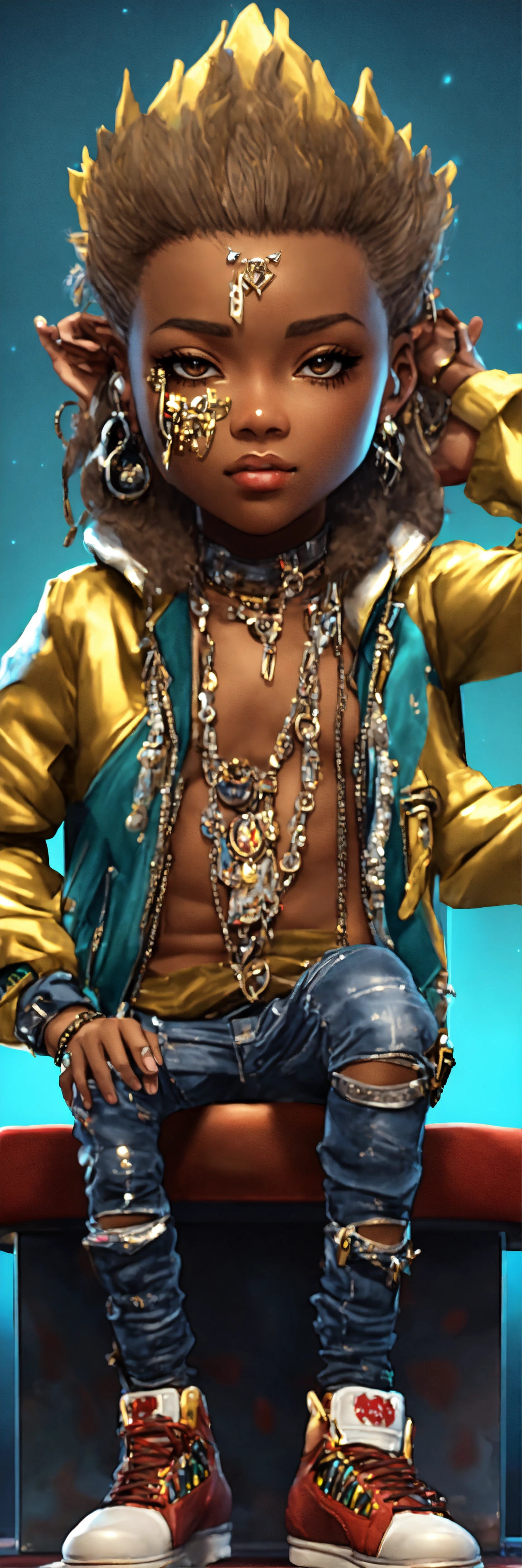 Lexica - The image depicts an adorable mythical creature wearing a ...