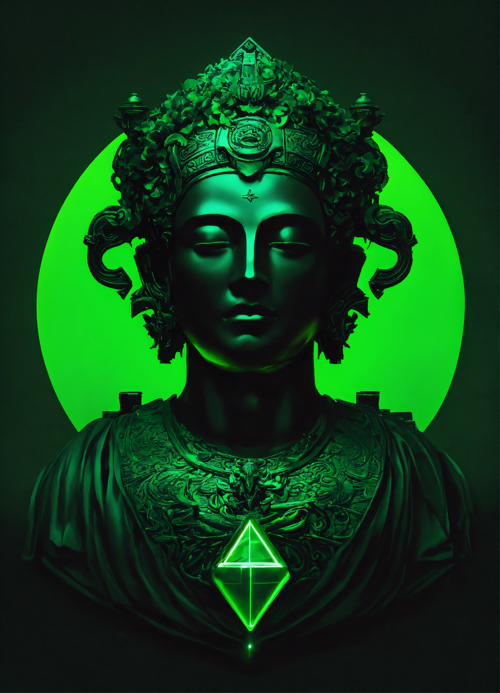 Lexica - A Minimalistisch Logo for Myxnt for with a small Statue of a ...