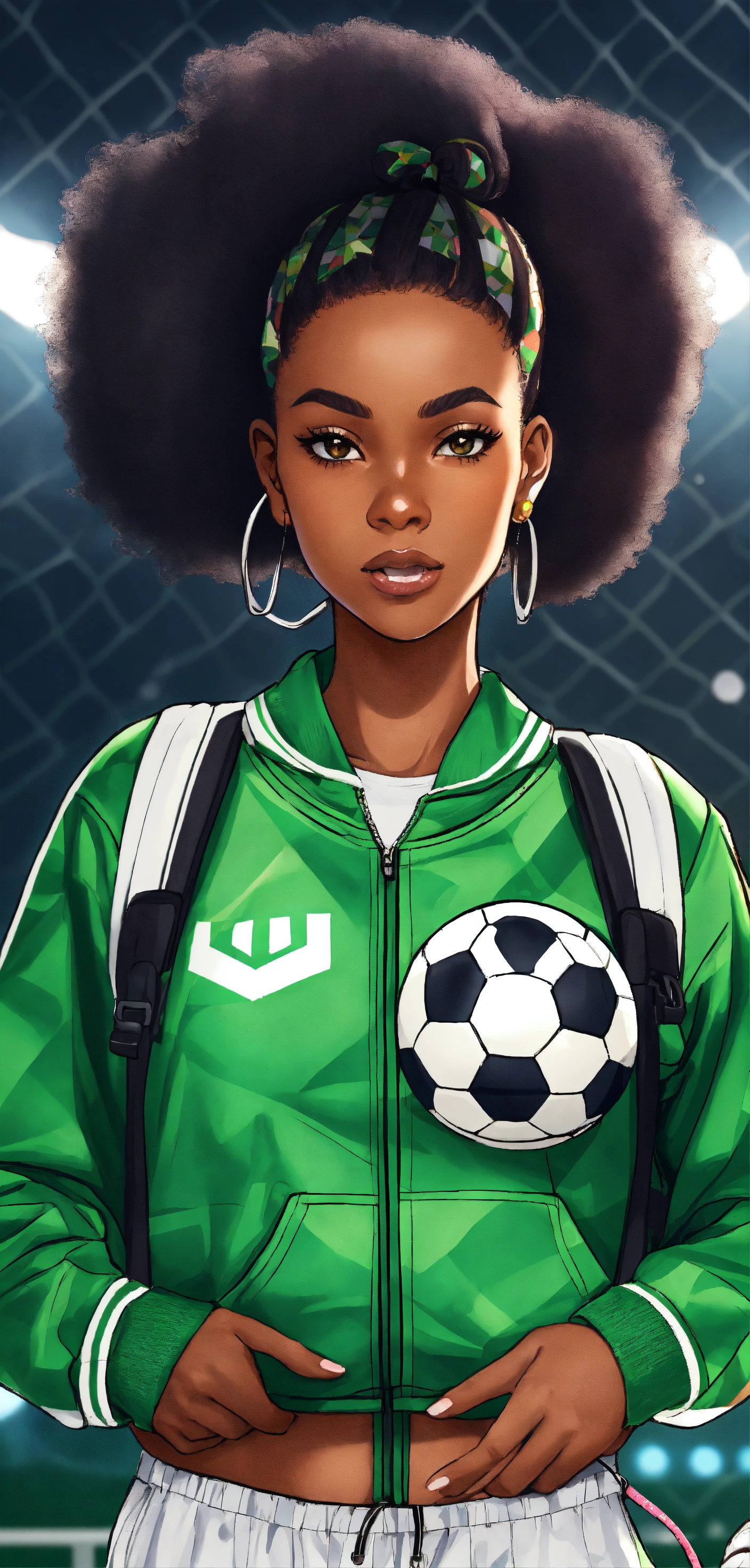 Lexica - Dark complexion african american 28 year old female, distinct ...