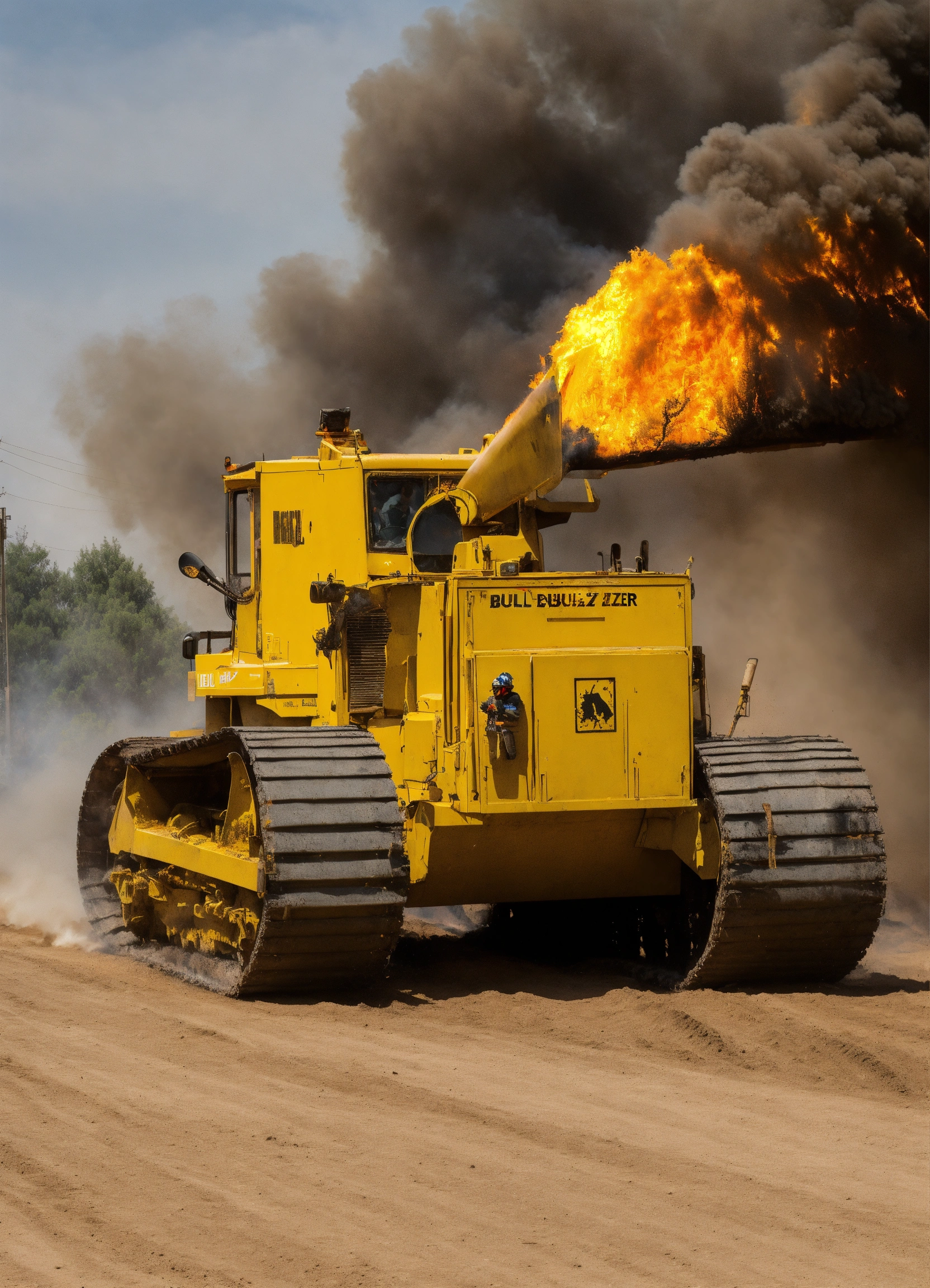 Lexica - Bull dozer blinder avec armes a feu pour la guerre