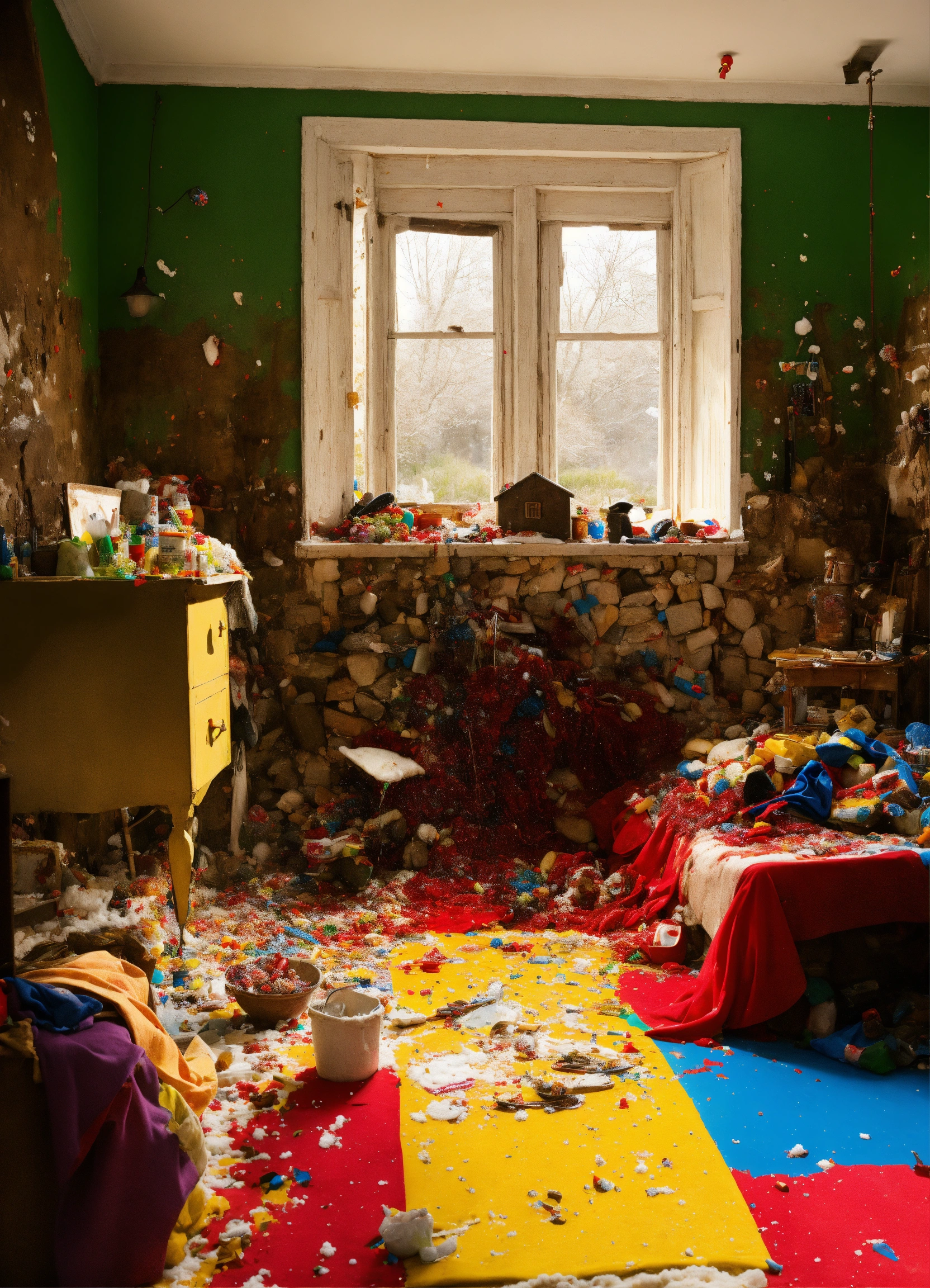 Lexica - Snow White Room with a big mess