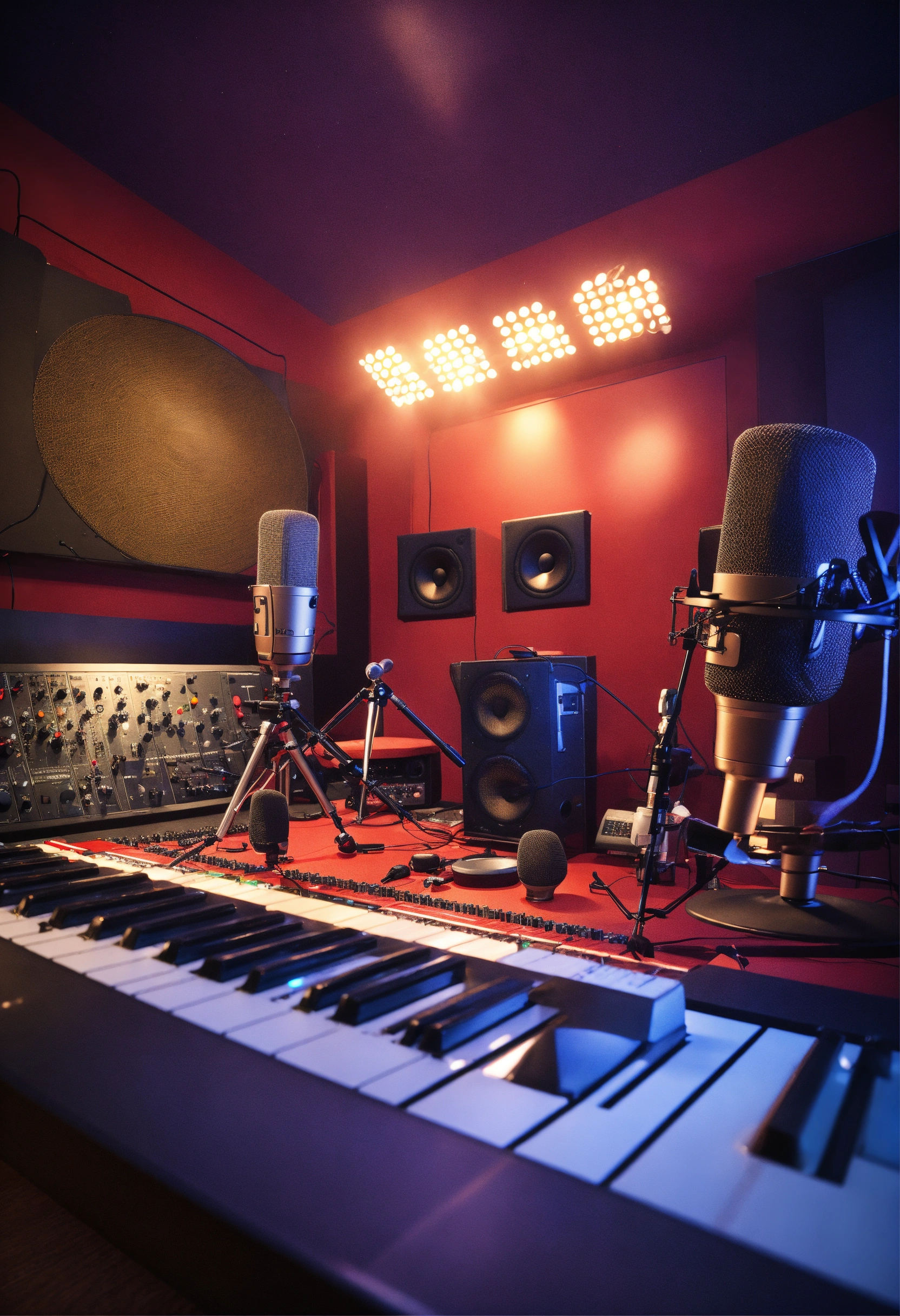 Lexica - Recording music studio production 3d art