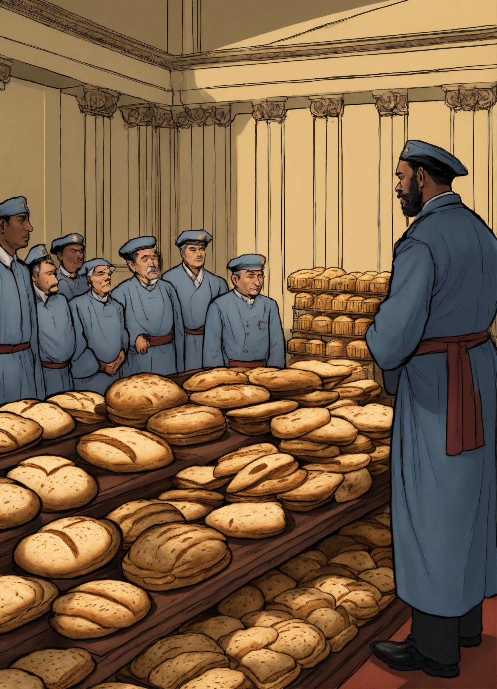 Lexica - The court distributed bread rations to the accused who would ...
