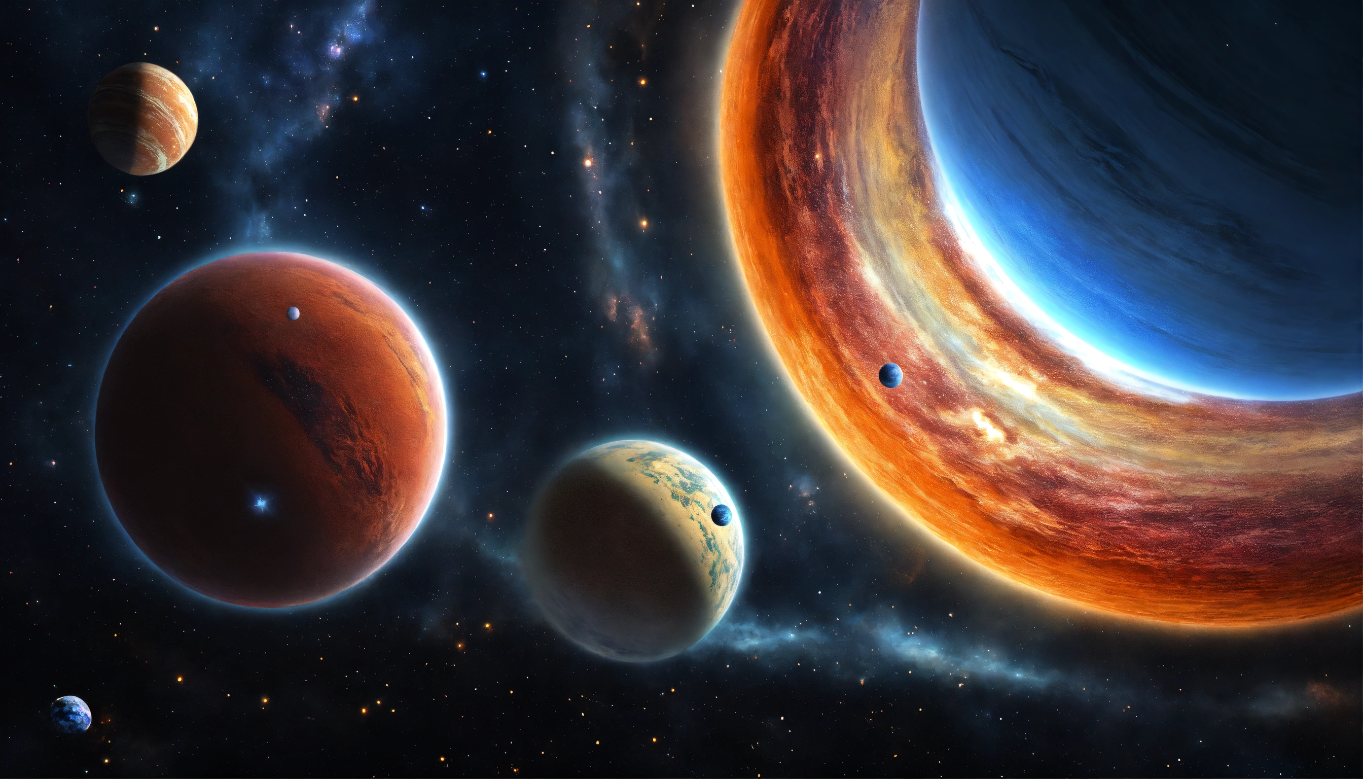 Lexica - Cosmos, floating universe, gas giants, harmonic universe,4k ...