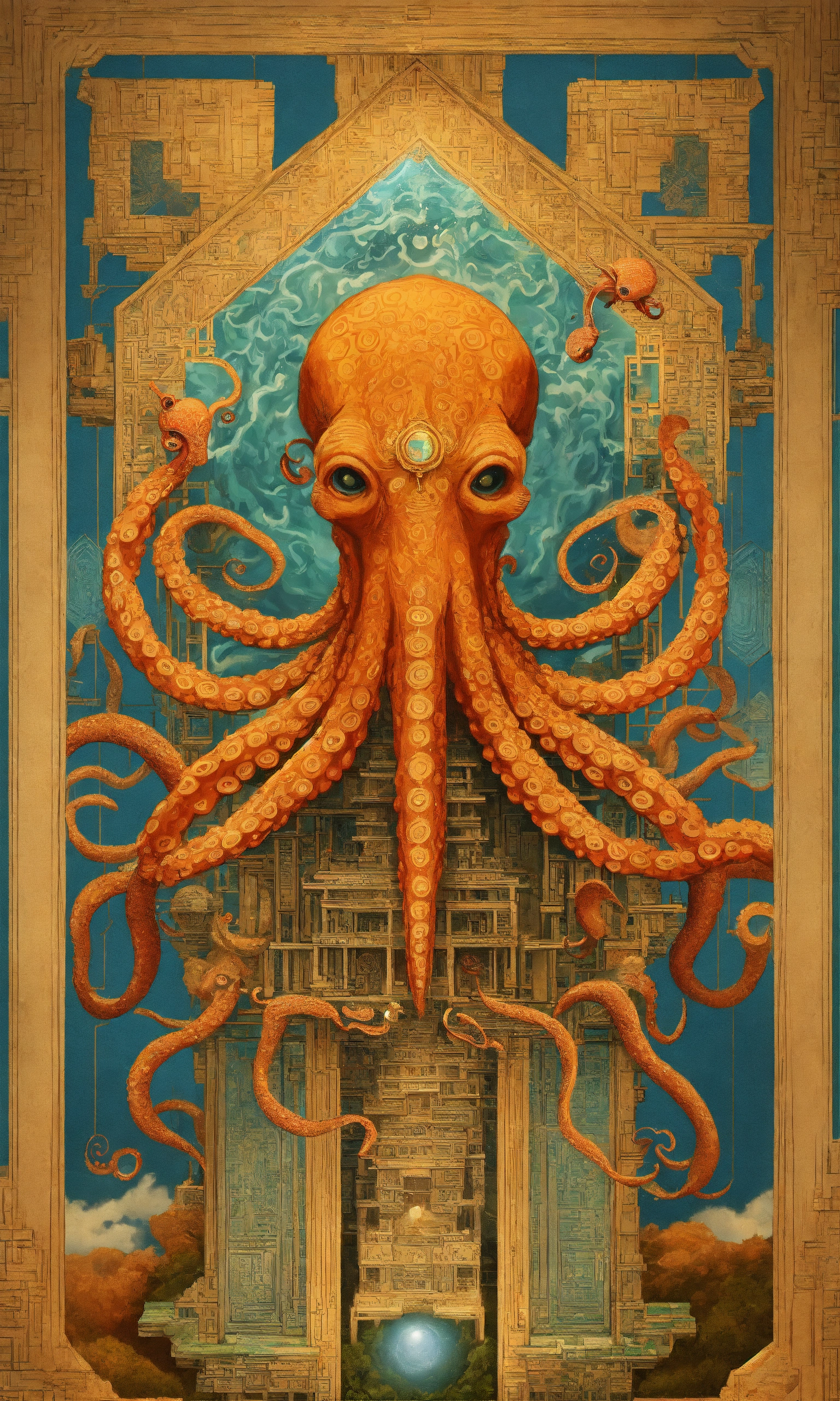 Lexica - Taoist monk octopus tesseract body fractal three point ...