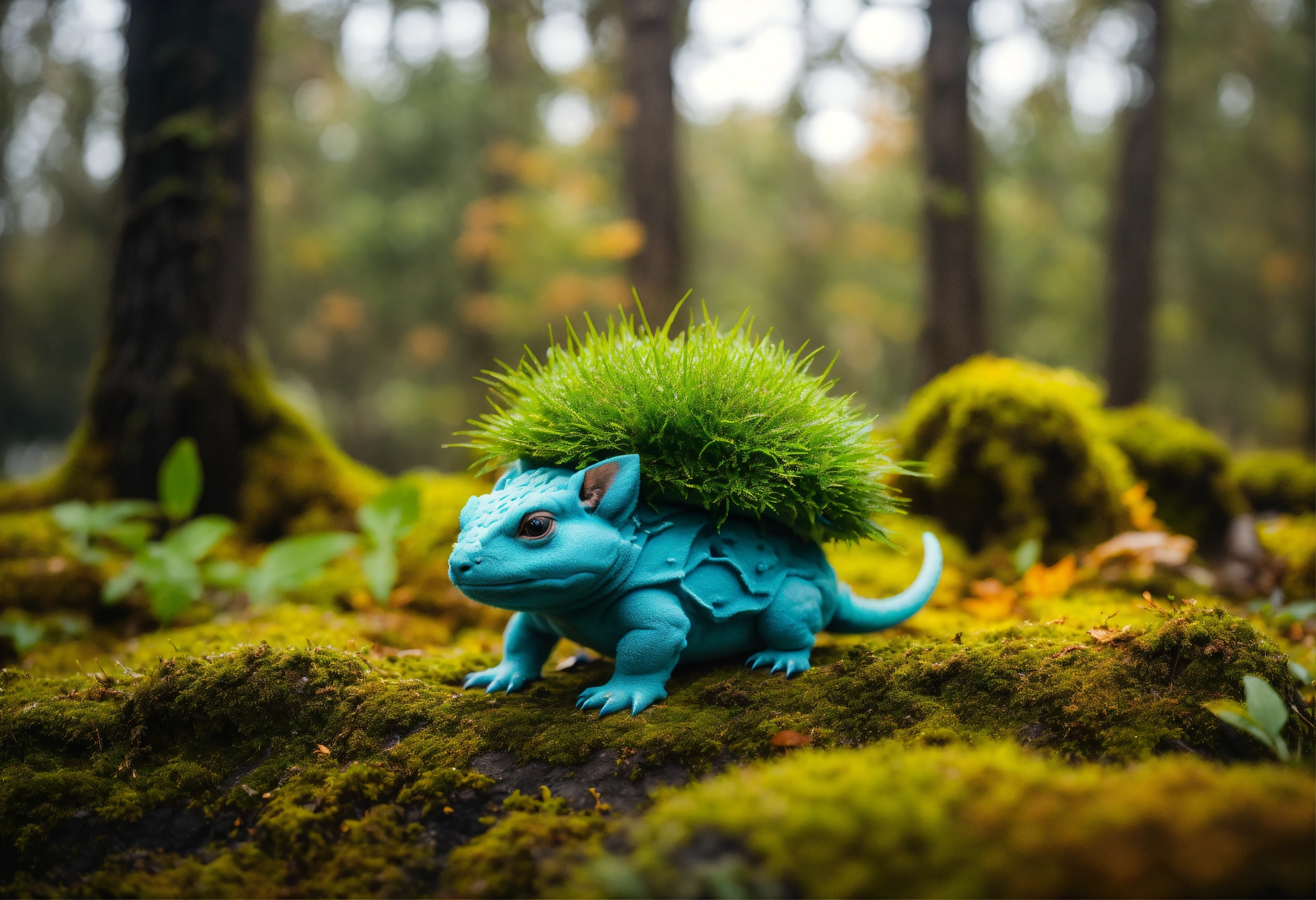 Lexica - Minimal, cinematic, a realistic venusaur animal among the ...