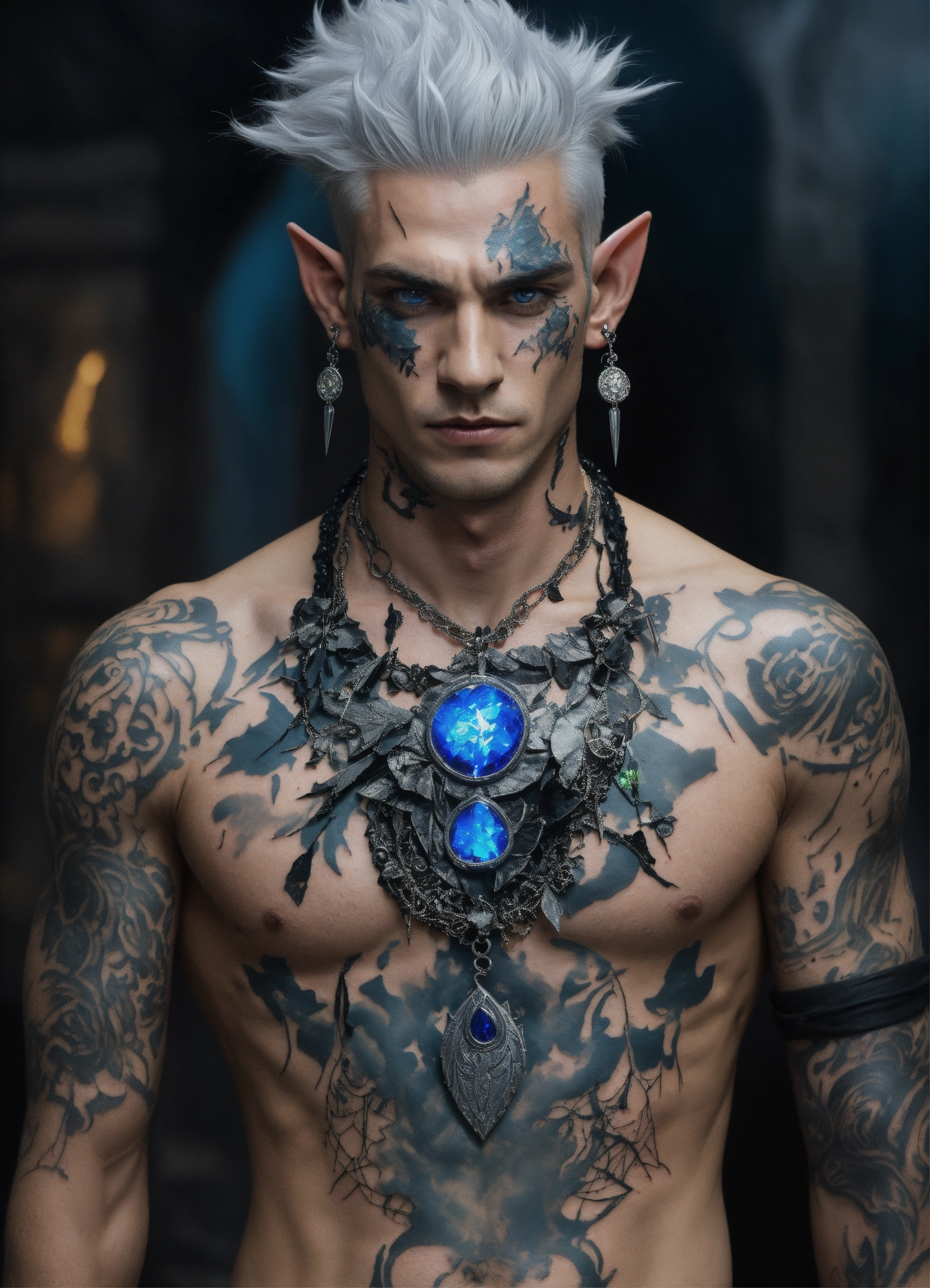 lexica-fantasy-torso-shot-of-a-tatooed-male-elf-sickly-thin-gaunt
